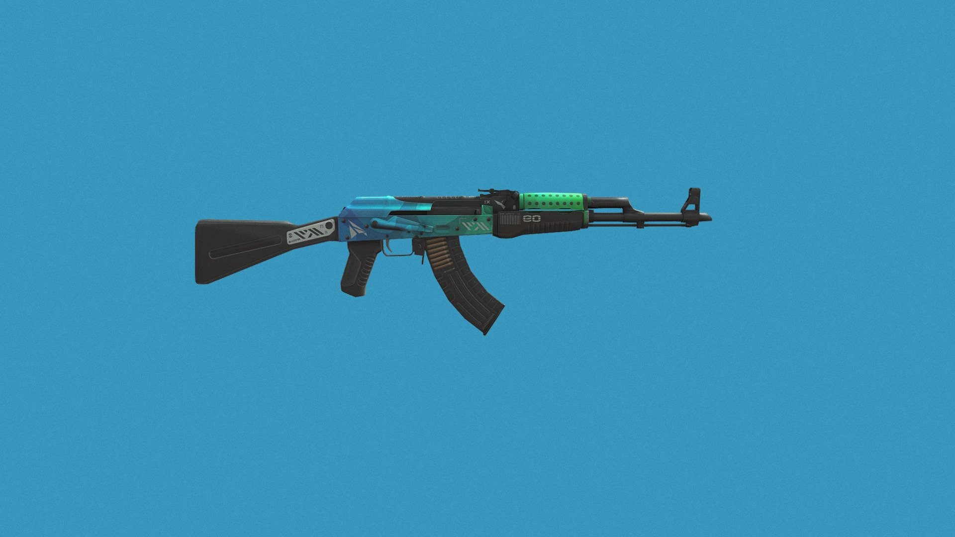 CSGO AK-47 Ice Coaled - Download Free 3D model by SoMeOnE_7 [484599d] - Sketchfab