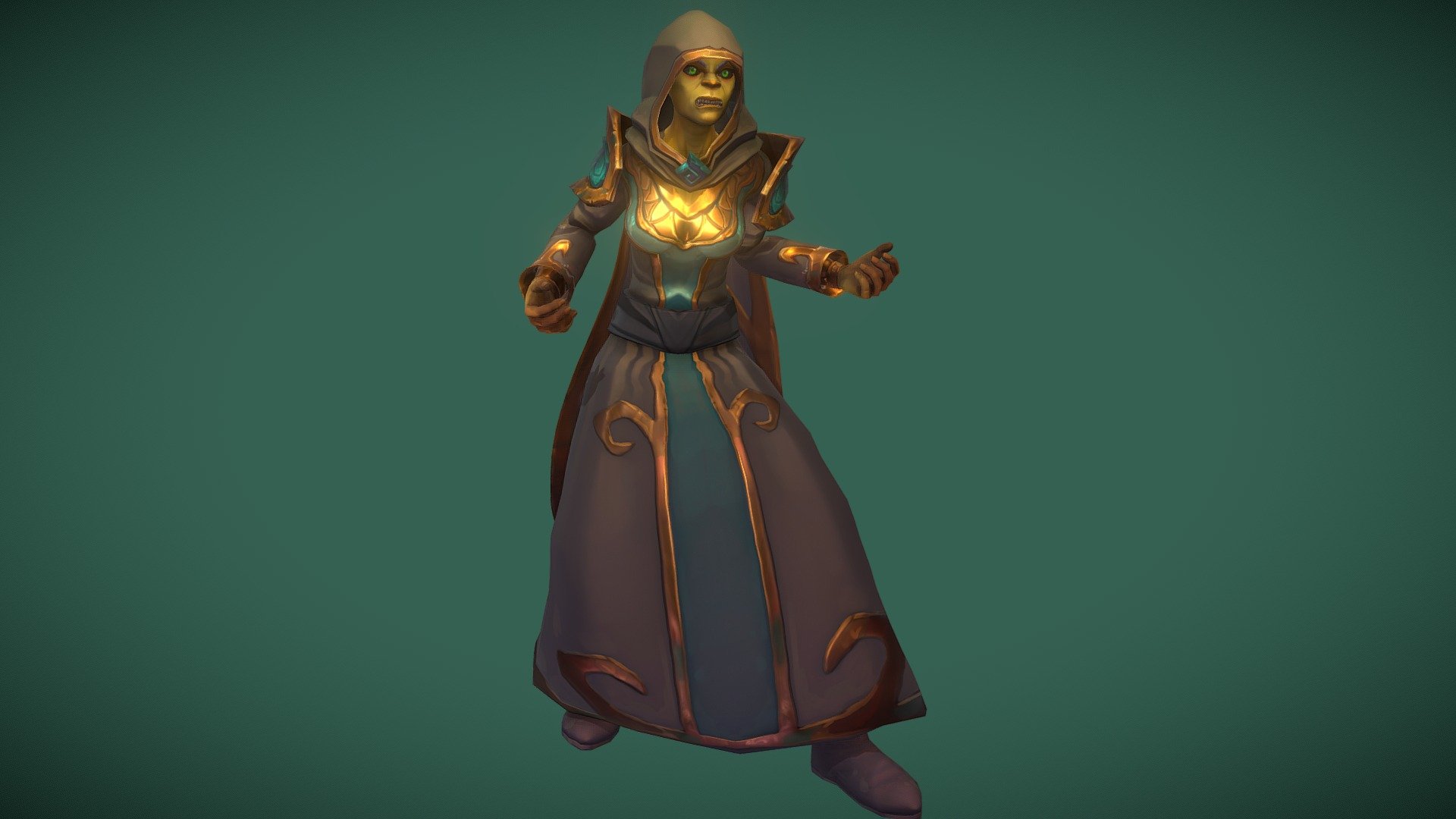 Stylized Orc Female Newbie Mage(Outfit) - 3D model by N-hance Studio ...