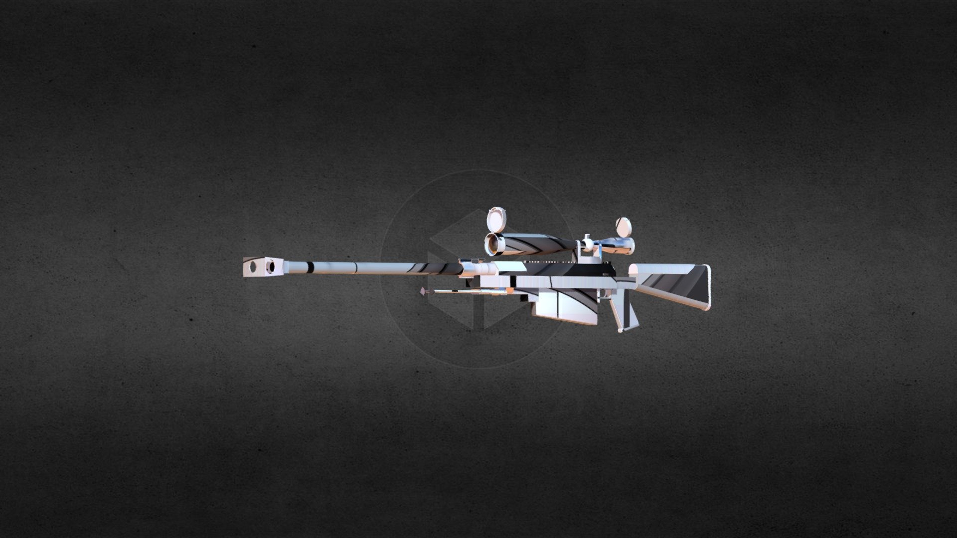 bolt action sniper rifle 3d model - Download Free 3D model by ...