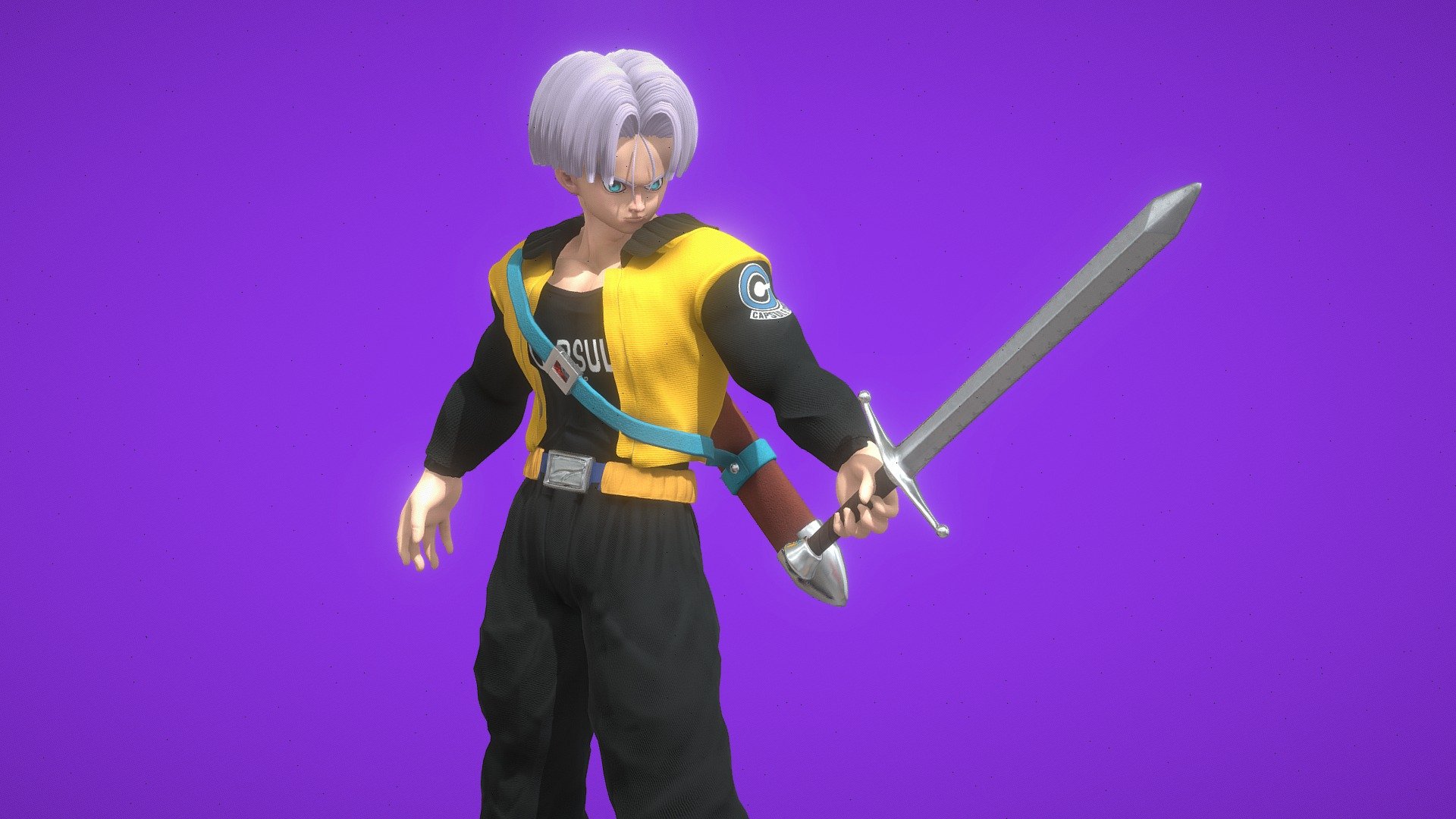 Trunks Dragon Ball Z - Buy Royalty Free 3D model by Marcos Corrêa Nunes ...
