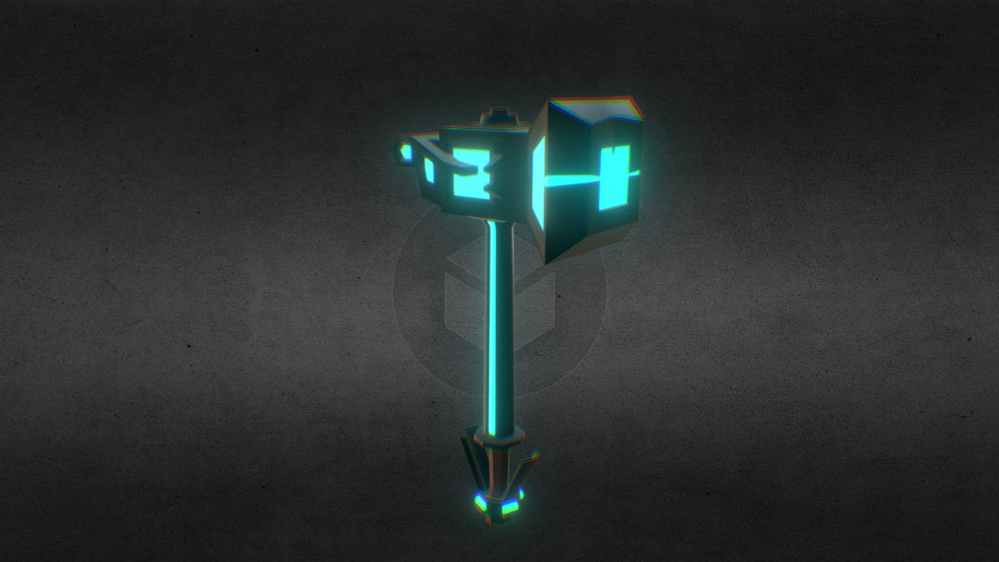 Neon War-Hammer - 3D model by soulster150 [4845f8a] - Sketchfab