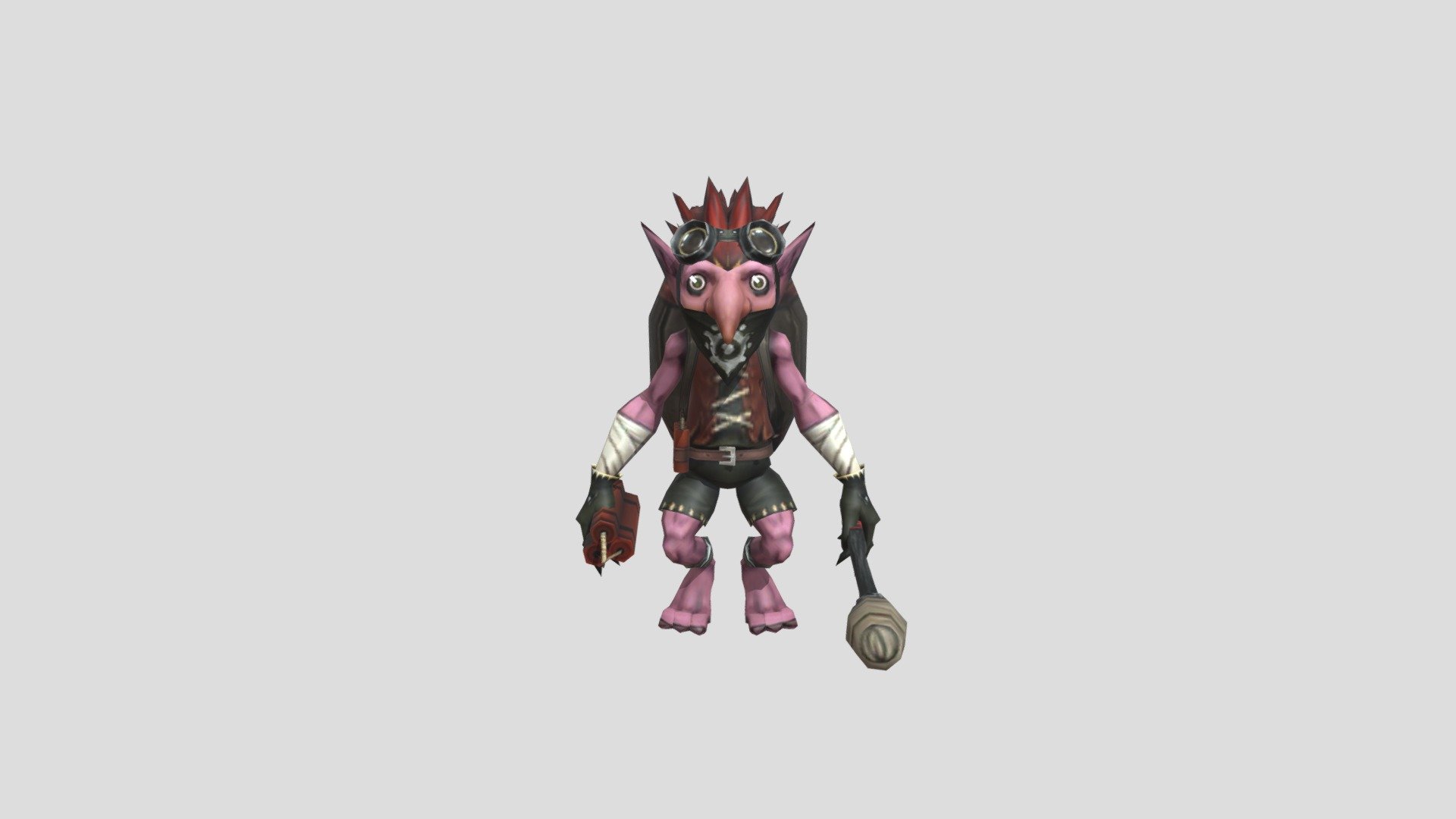 Mob_ Goblin_ Bomb_ Vari01_ Mesh King's raid - Download Free 3D model by ...