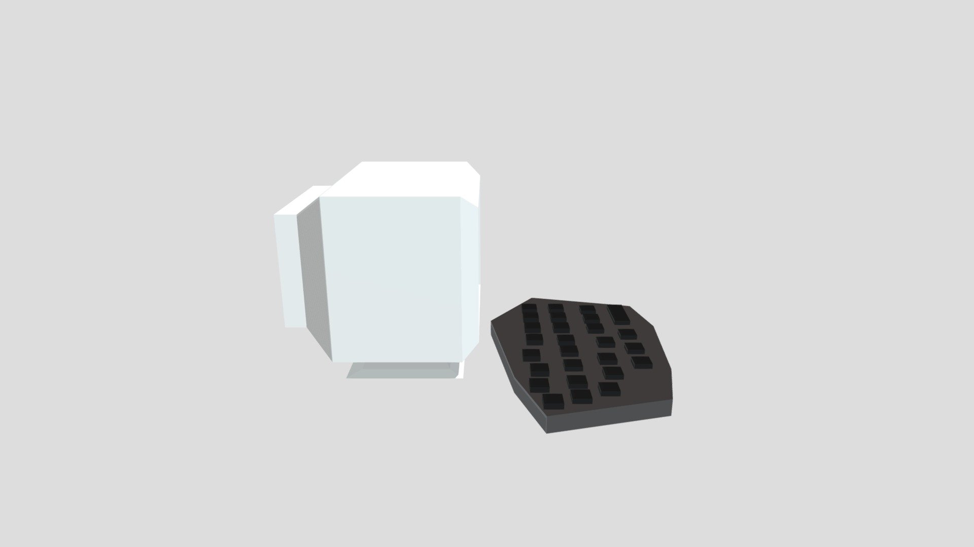 Computer and Keyboard - Download Free 3D model by Silers (@SilersV2 ...