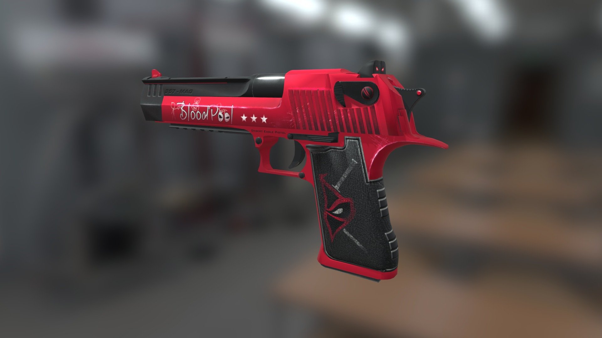DESERT EAGLE | WARRIOR | BLOODPOOL - 3D model by iammerseysider [4847d15] - Sketchfab