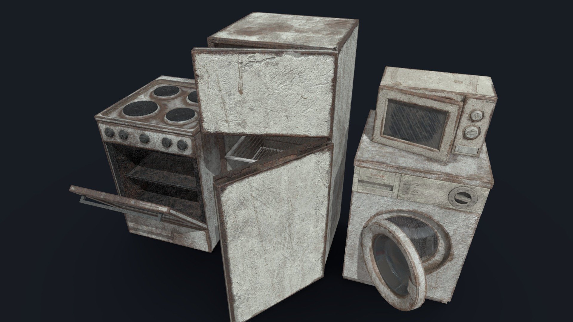 Abandoned Kitchen Appliances - 3D model by Crazy_8 (@korboleevd ...