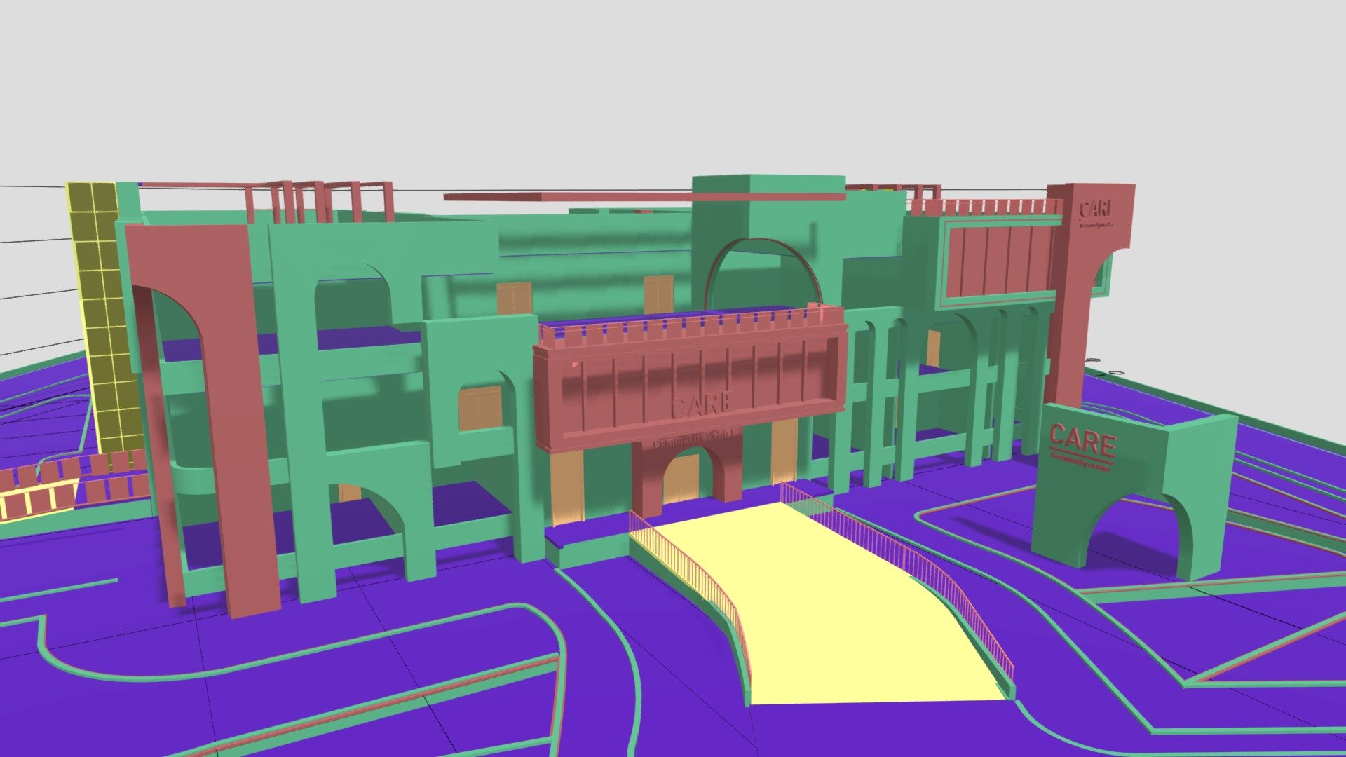 Community Center Model - 3D model by Nadia Karam Mohamed (@nk99 ...