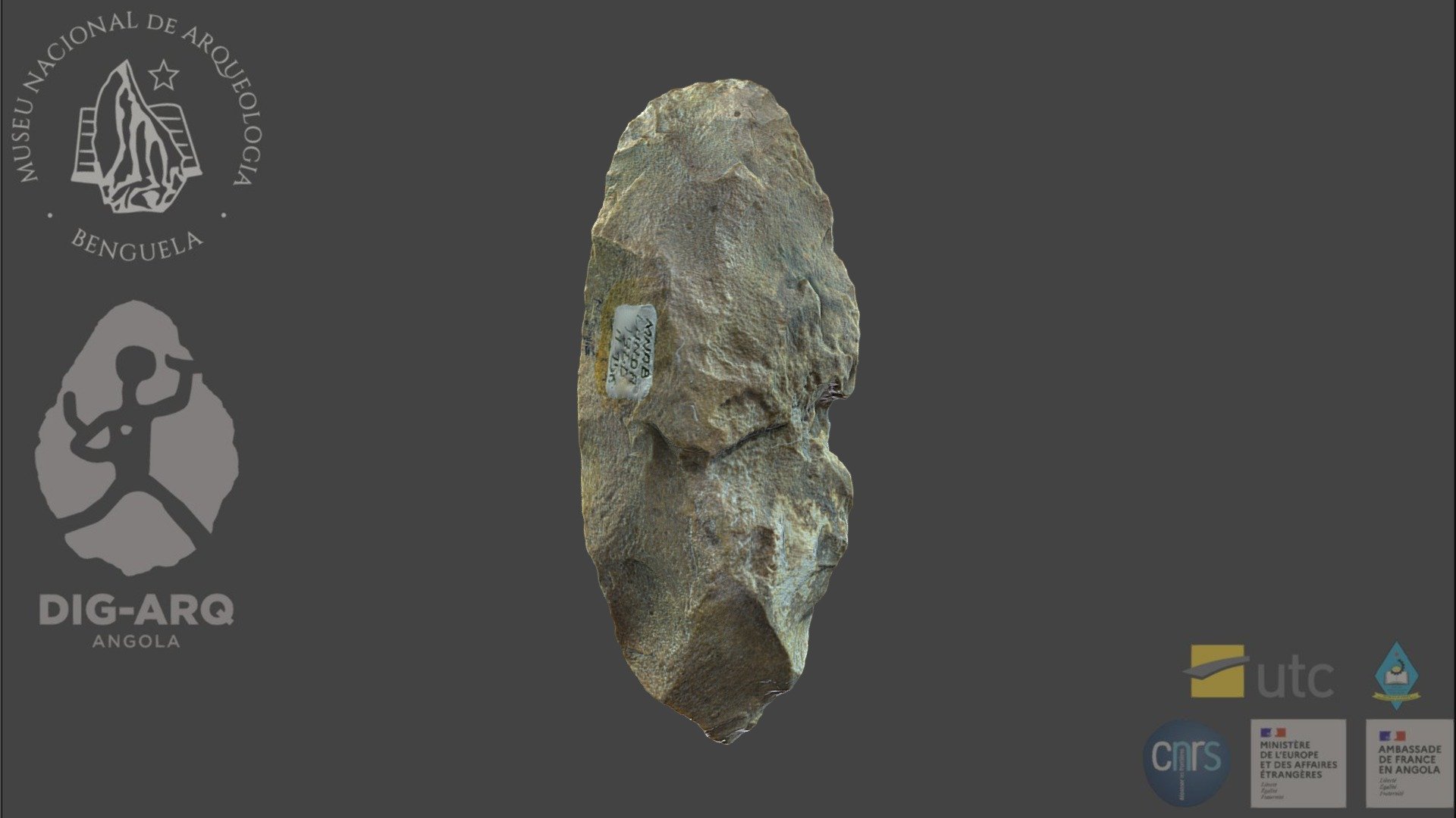 Core-axe, Lunda-Norte, Angola - 3D model by Museu Nacional de ...
