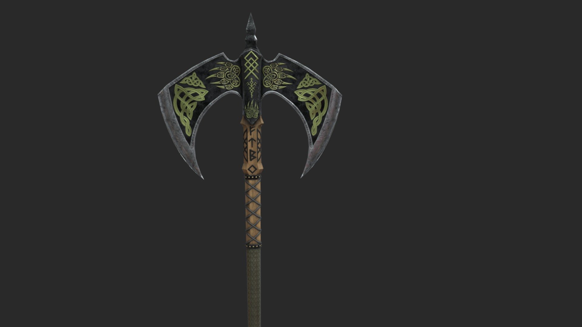 The Axe of the Northern Kings Game Ready model - Download Free 3D model ...