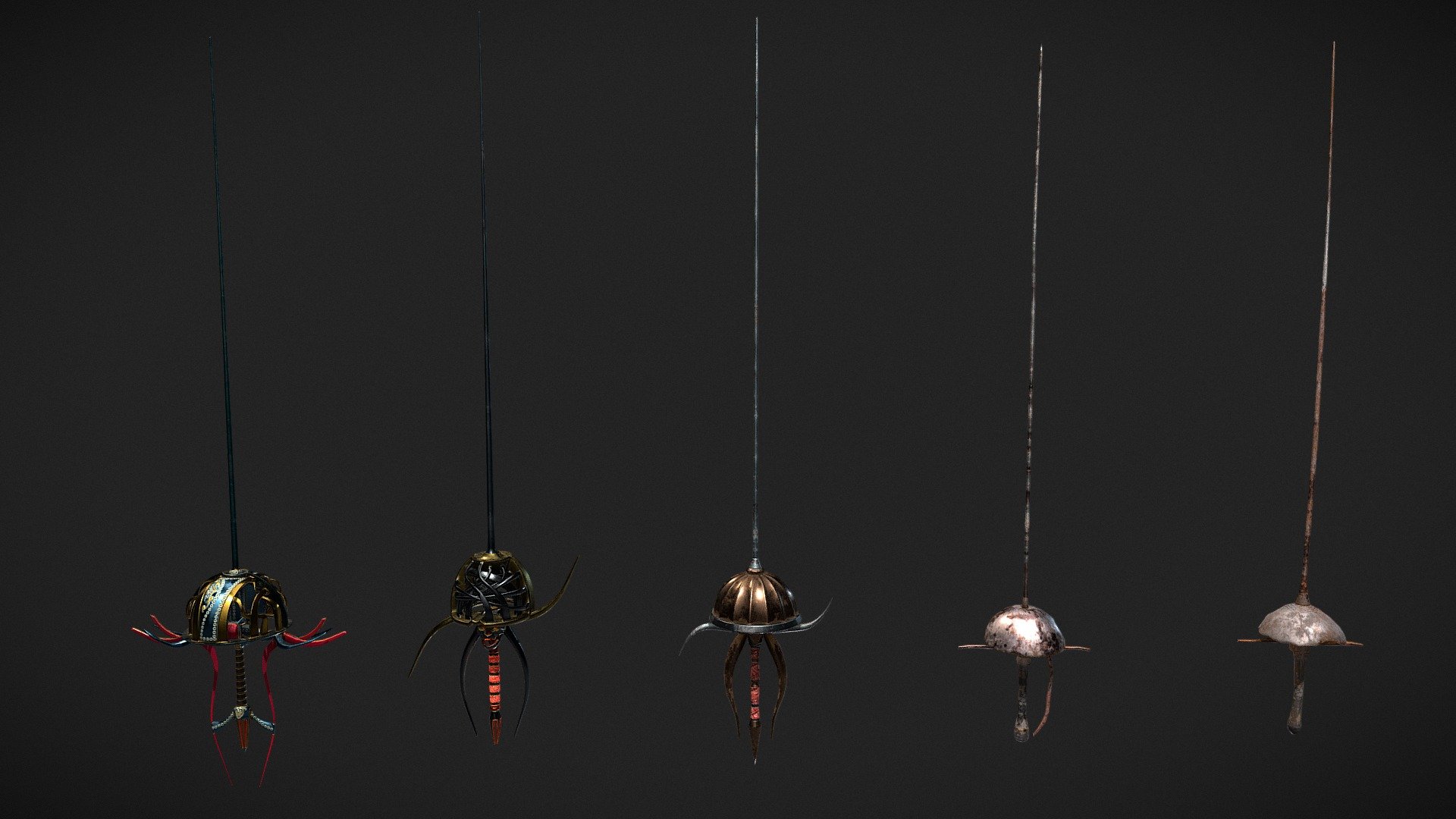 DEADHUNTERS - Rapiers - 3D model by Adam Várkonyi (@T4rk) [484d67d ...