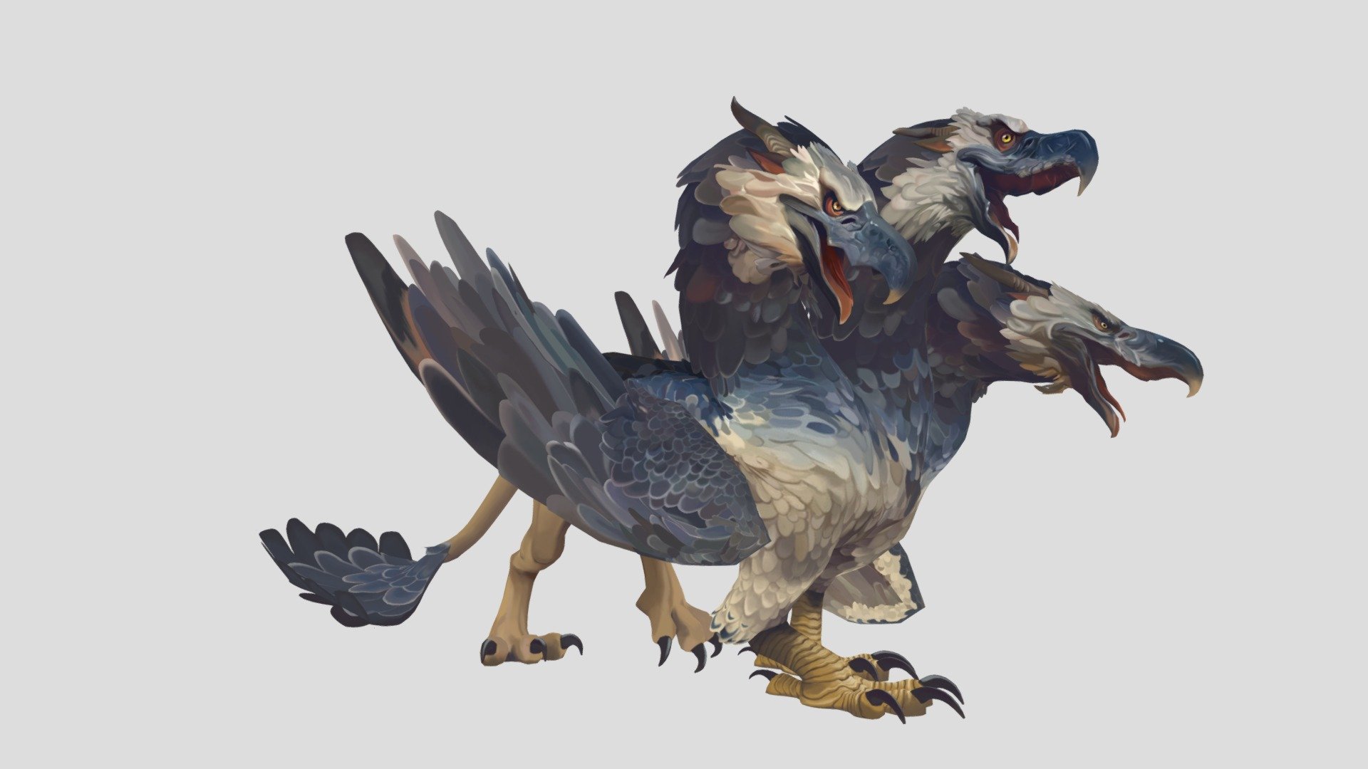 3 Headed Gryphon - Download Free 3D model by GemmaTweedy [484dccf] - Sketchfab