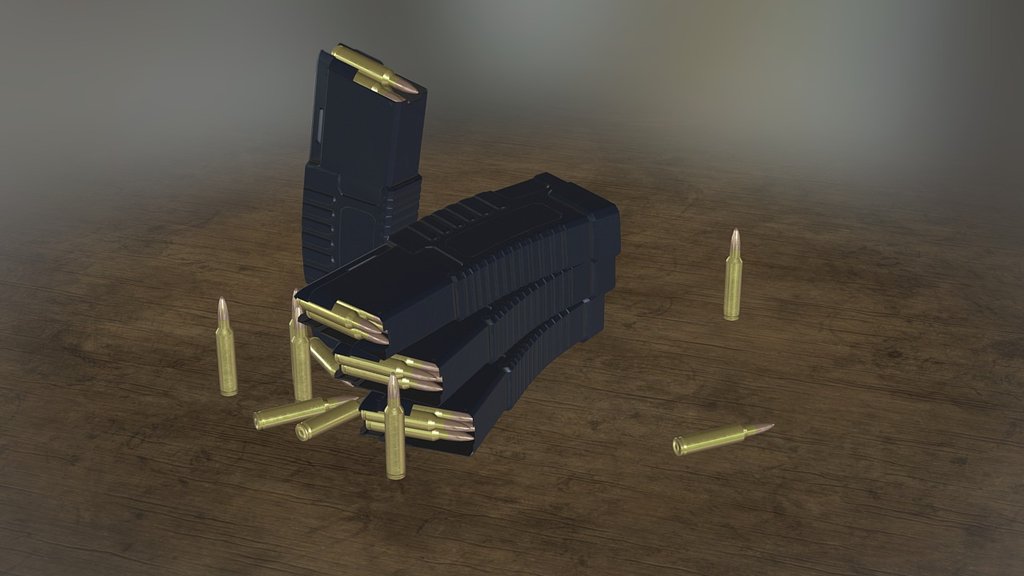 Mags and Rounds - 3D model by joepeatfield [484de20] - Sketchfab