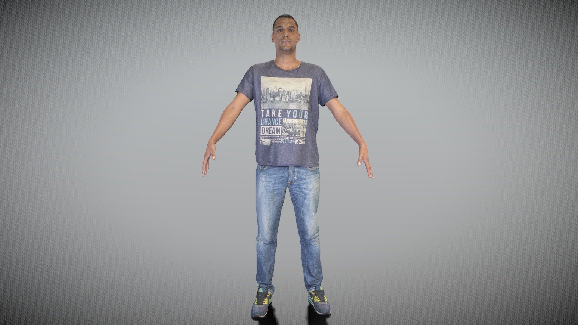 Young man in casual clothes in A-pose 318 - Buy Royalty Free 3D model ...