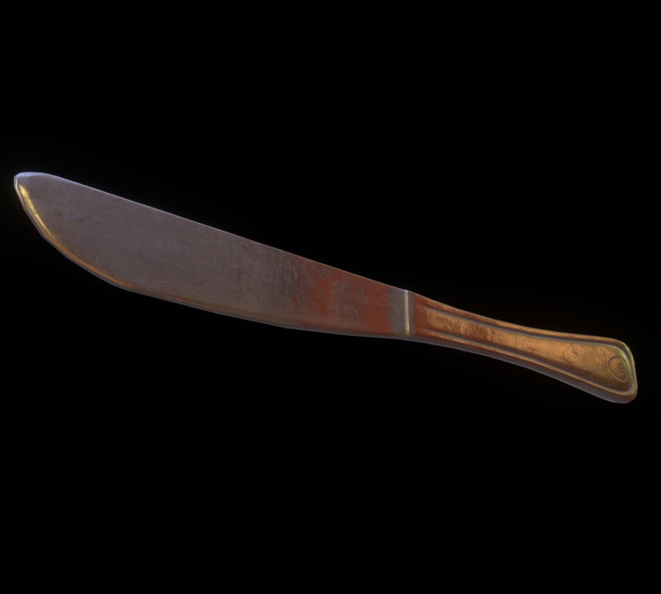 Cartoon Butter Knife