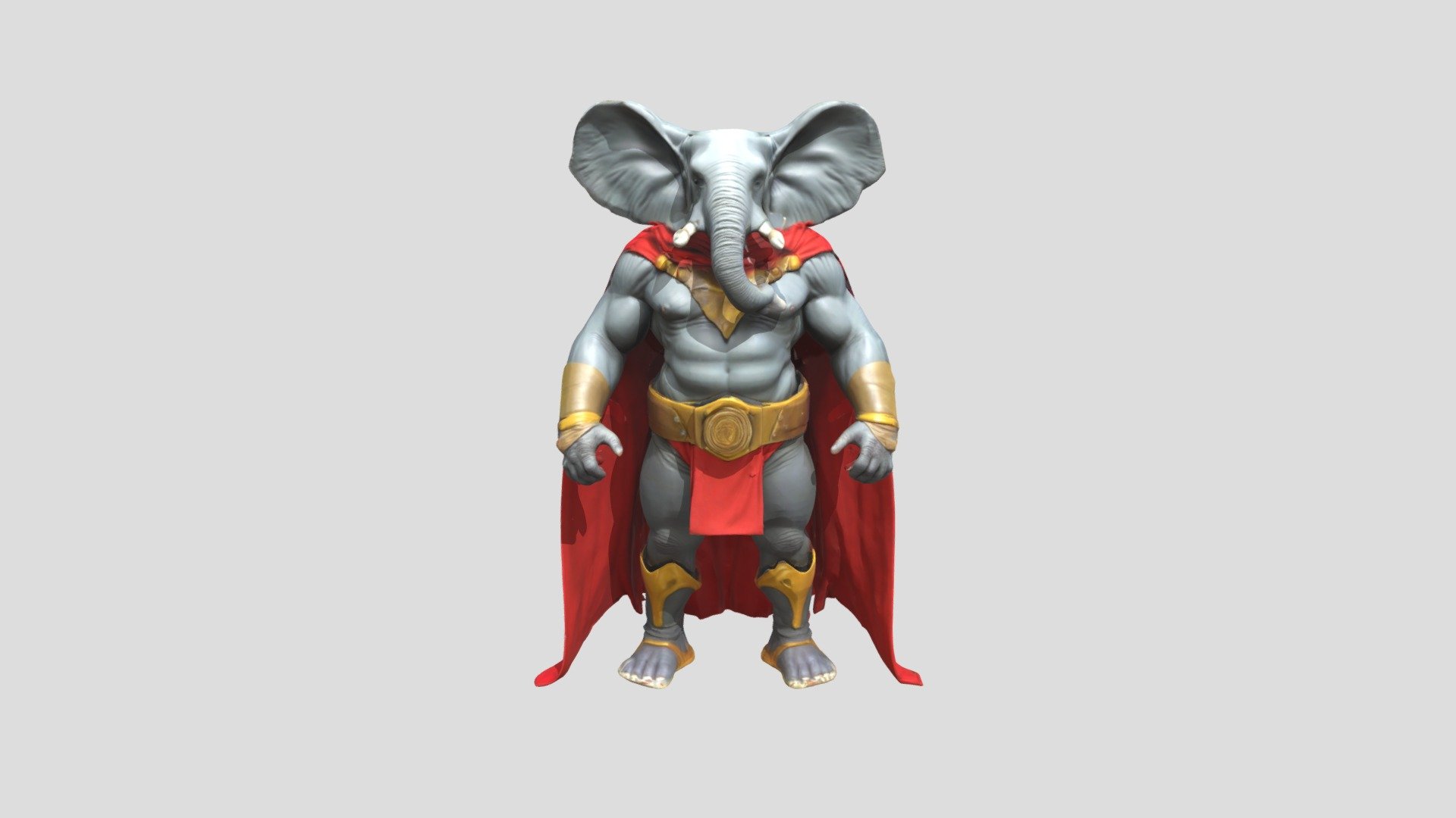 elephant man hero - Download Free 3D model by MAROUANE (@MAROUANE03 ...