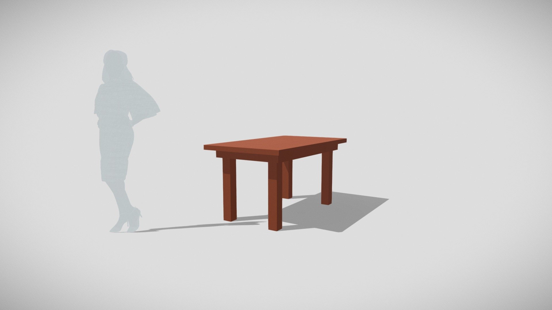 San Francisco Redwood Patio Table - 3D model by Conceptual Engineering ...