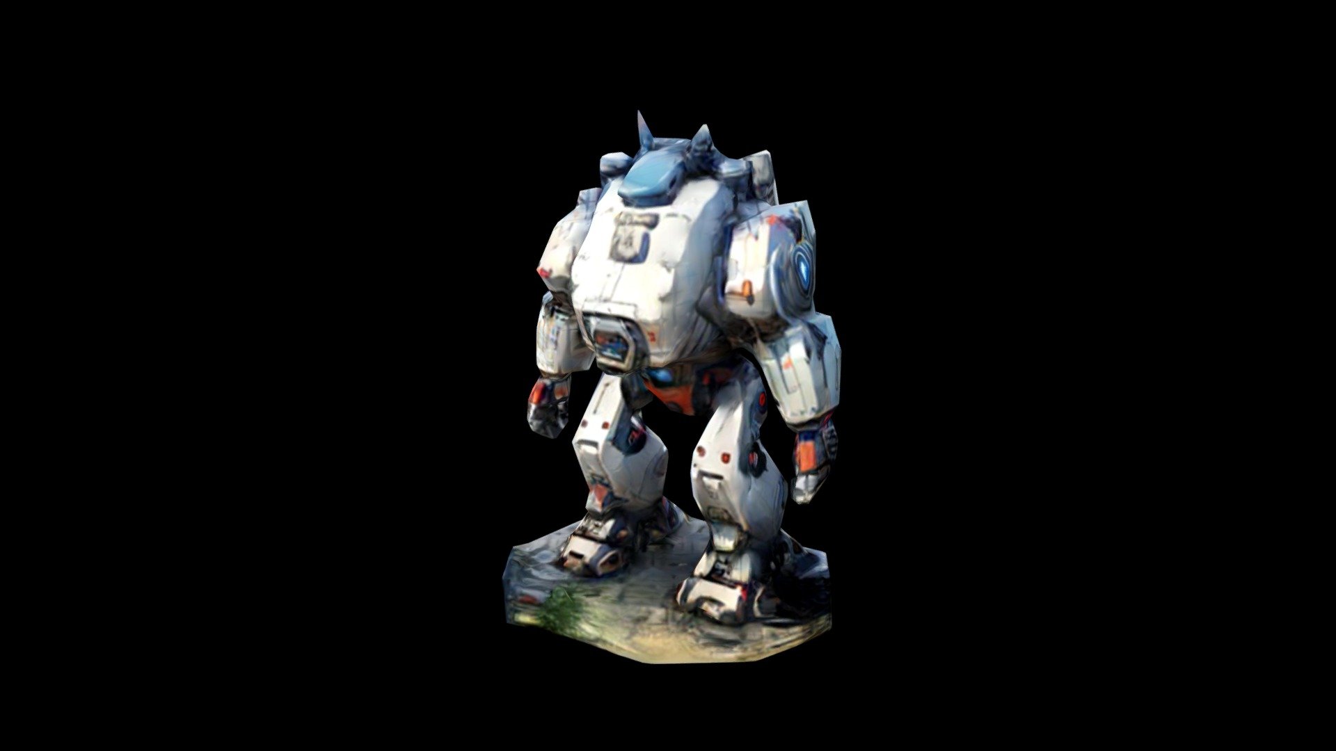 "Giant Humanoid Military Exosuit in Futuristic C - Download Free 3D ...