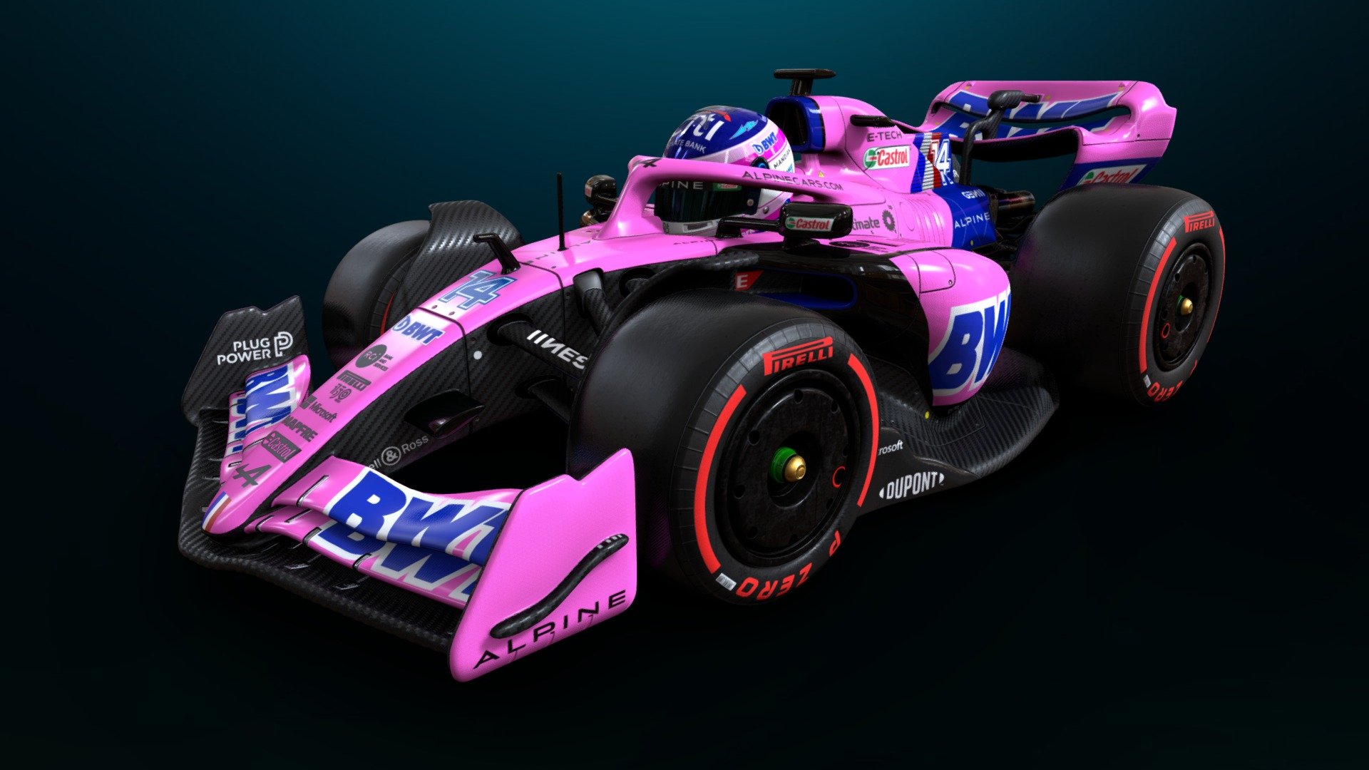 Alpine F1_A522 Choro-Q style pink - 3D model by giobiancoFB [4859449 ...