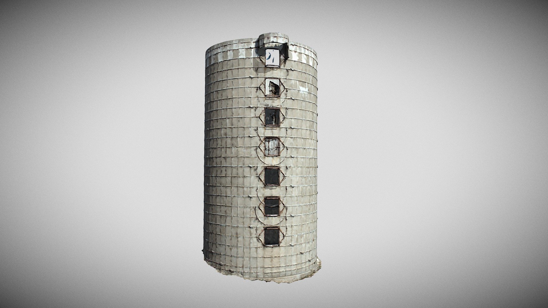 Old Farm Silo - 3D model by CloudScout [485aa29] - Sketchfab