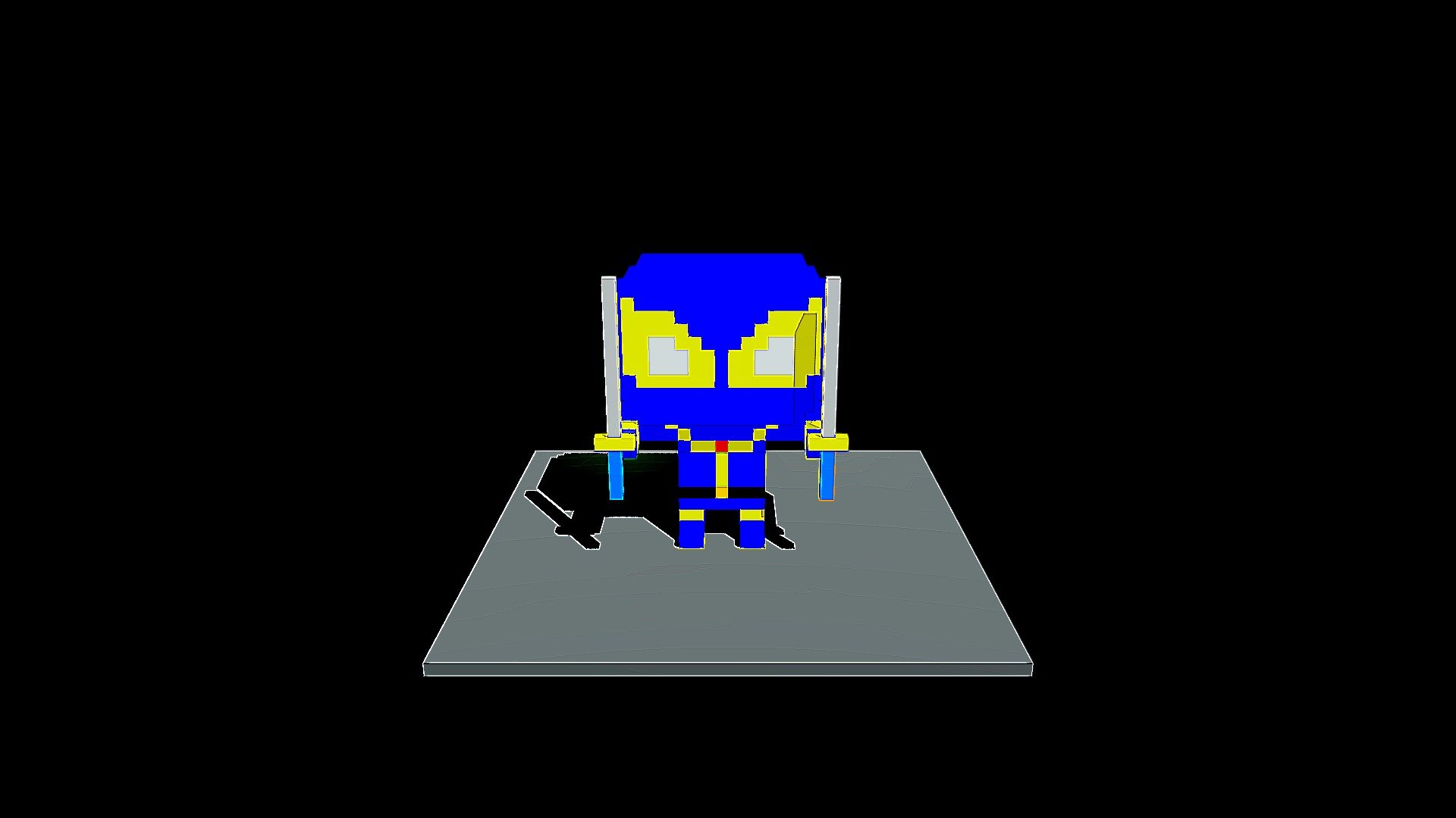 Deadpool Blue and Yellow Suit - Download Free 3D model by ...