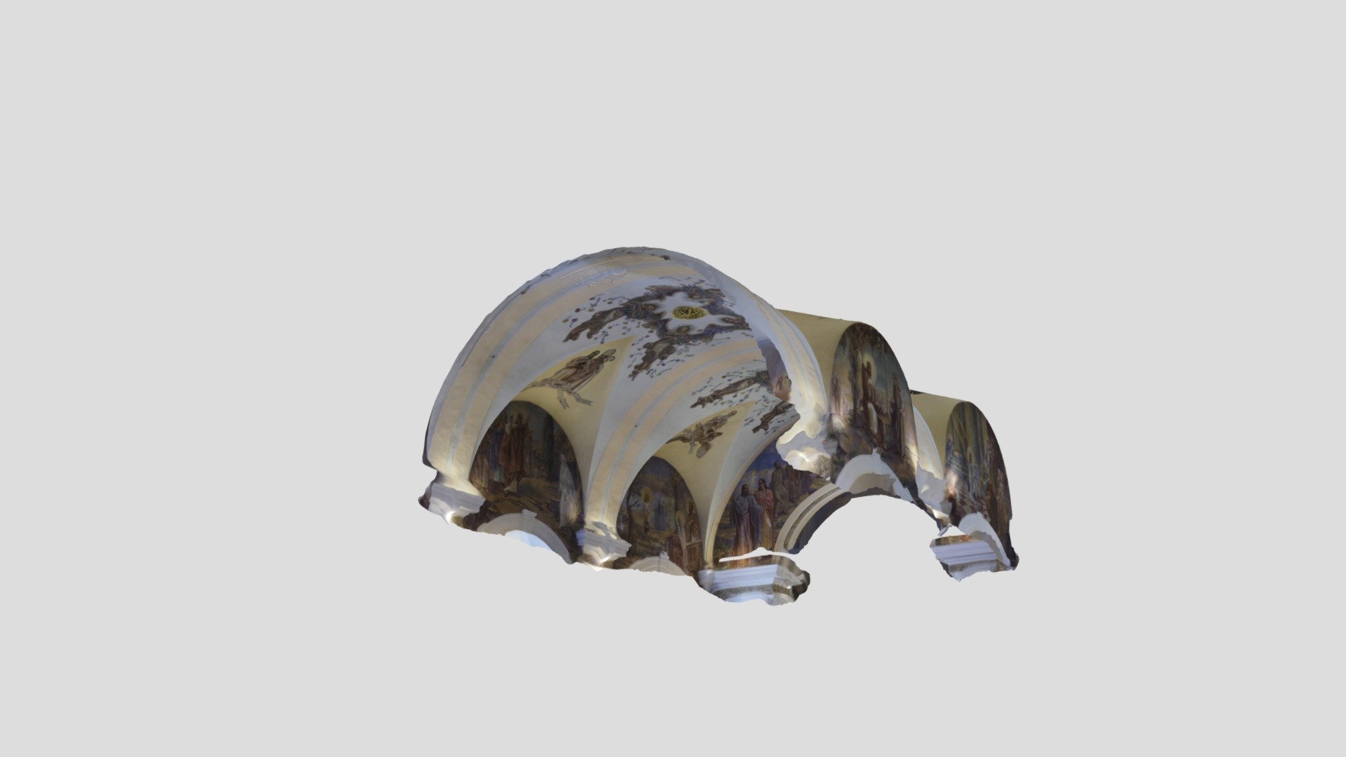 Freske na stropu cerkve Sv. Jakoba v Kamniku - 3D model by Marko Vrabec ...