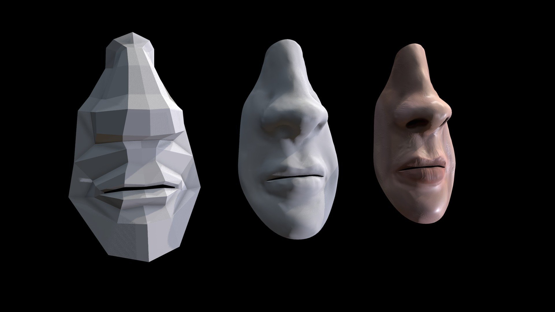 SculptJanuary18 - Nose And Mouth #1 - 3D model by Chromasie [485d469 ...