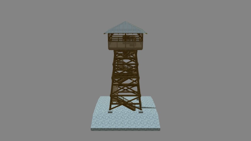 Fire Tower - 3D model by Lignumdetailer [485e08b] - Sketchfab