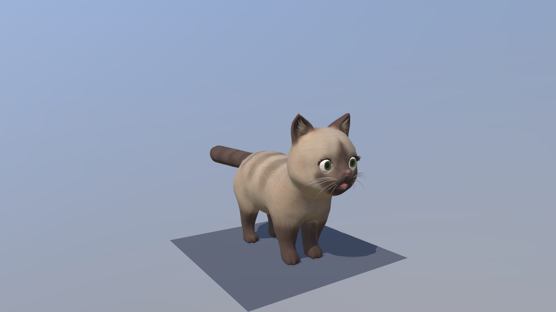 cat - 3D model by follow_kawaii (@balanovskiybogdan) [485eeb5] - Sketchfab