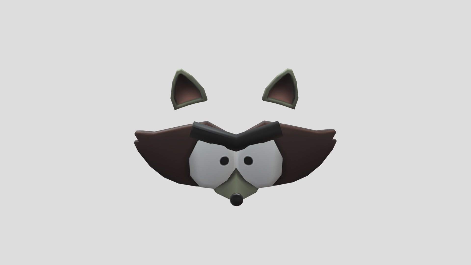 Roblox Coon Mask - Download Free 3D model by rogerreyes582 [485f543 ...