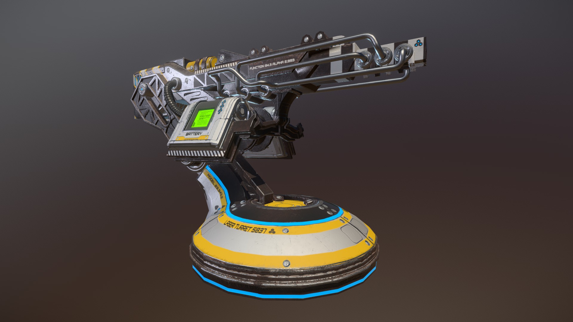 Laser Turret - 3D model by Rivven [485f903] - Sketchfab