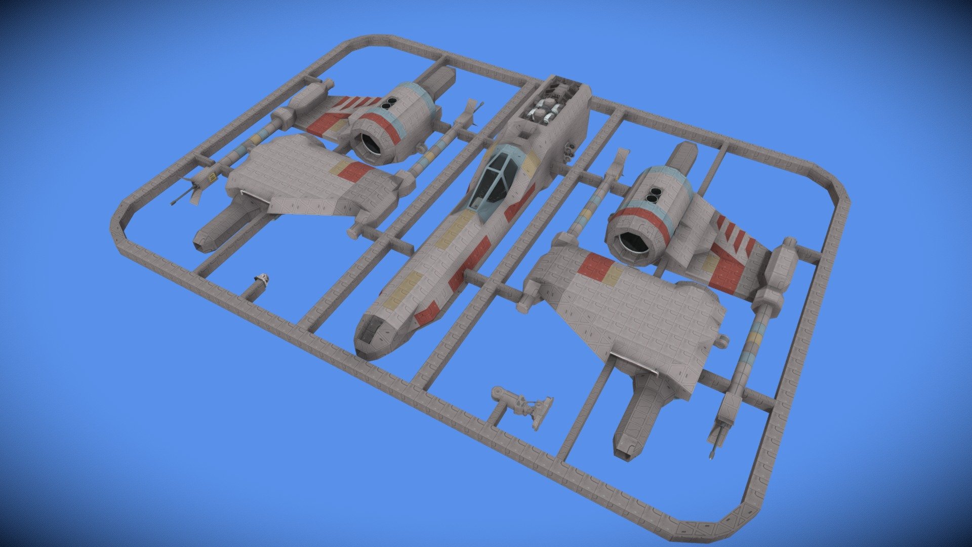 X-Wing Model Kit [Star Wars] ZEO - Download Free 3D model by ZEO CMF ...