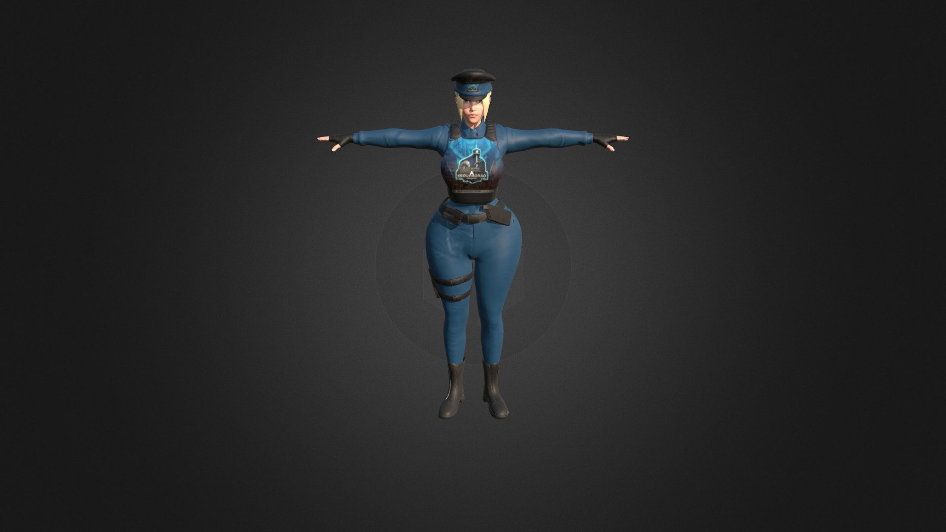 Official Woman - Blender - Mixamo Low Poly - 3D model by Midia Fox ...