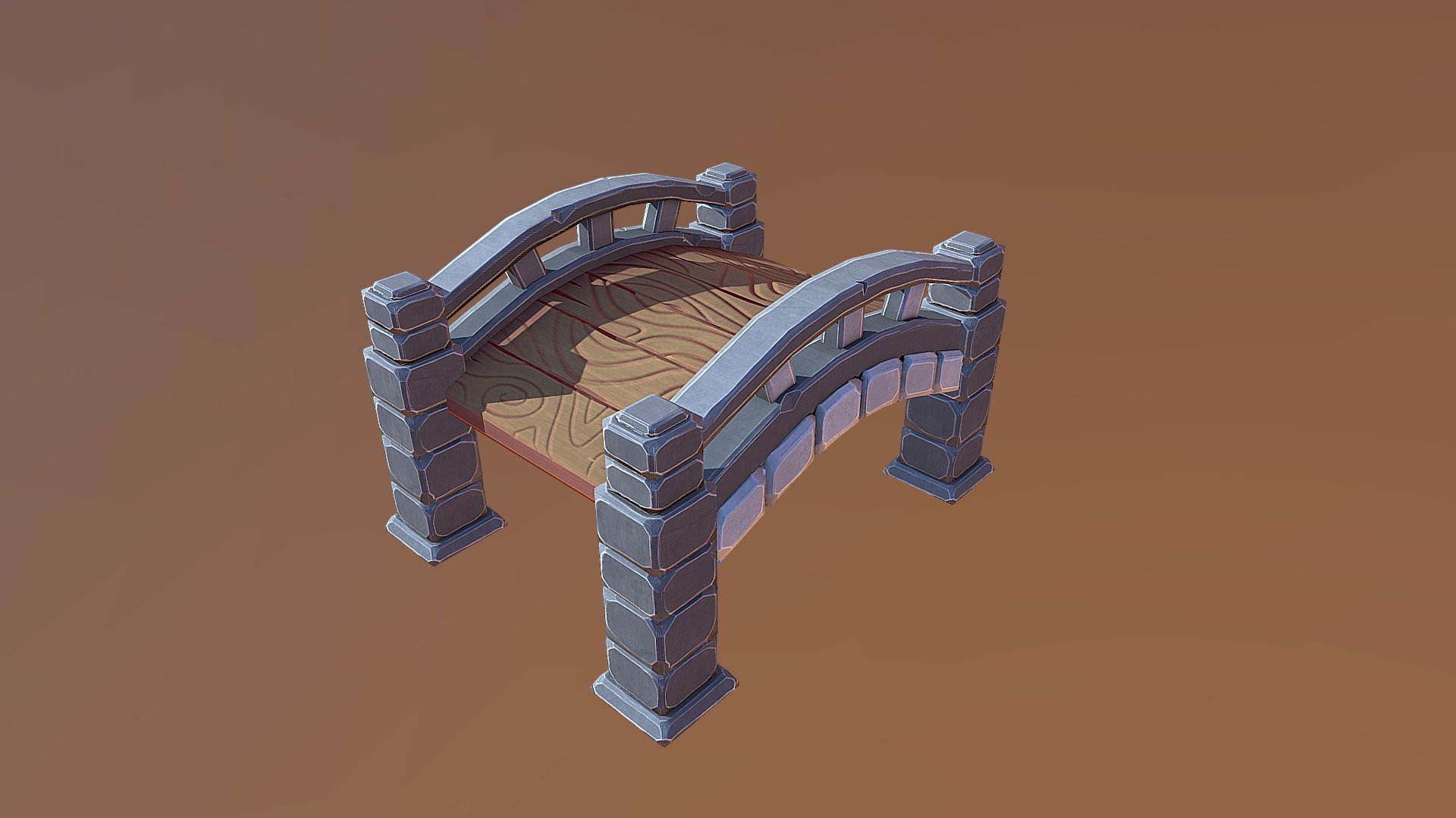 Stylized Bridge - 3D model by paolavalenciamu [4866875] - Sketchfab