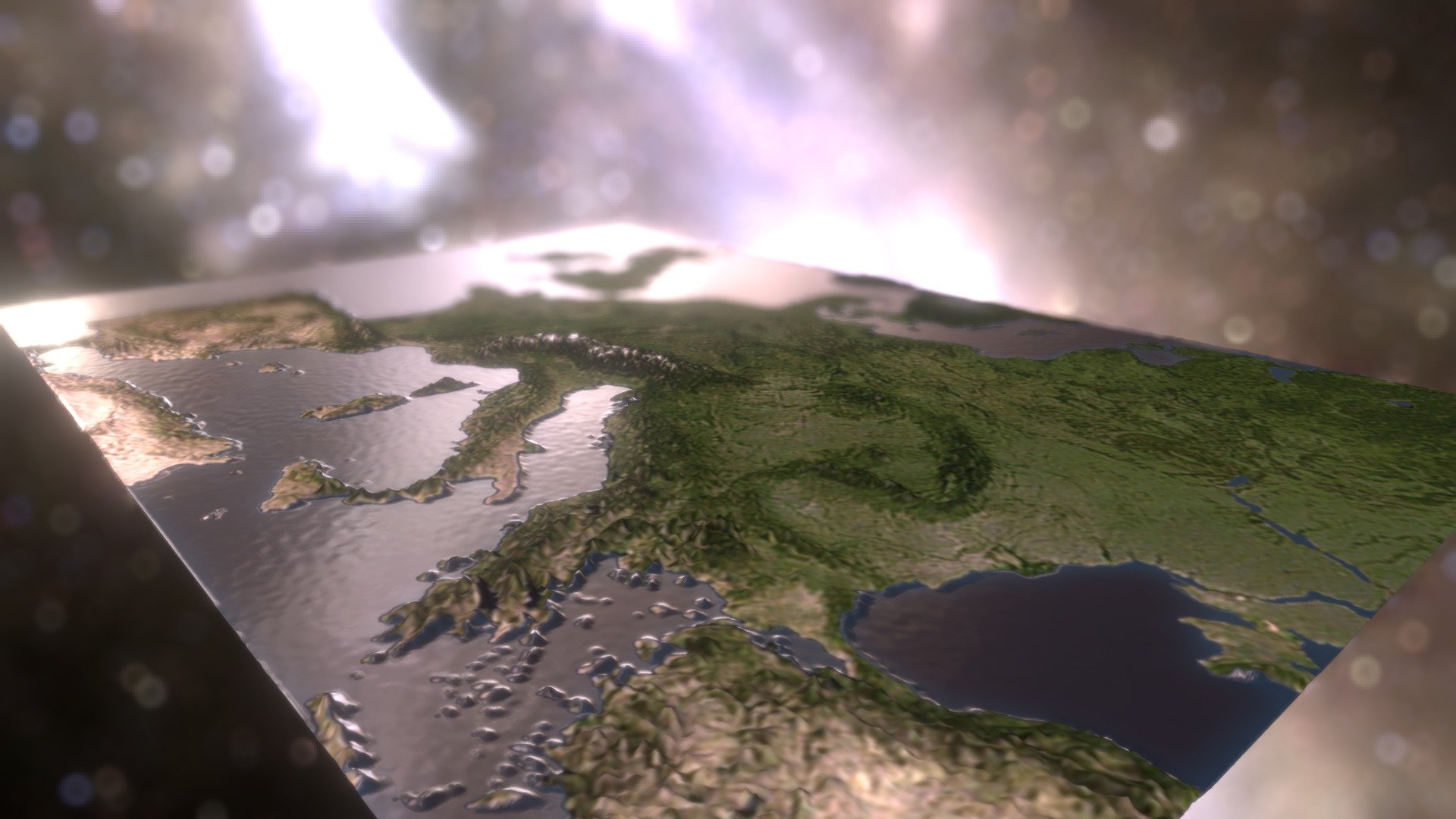 flat europe - Download Free 3D model by n-malmberg [486b3b6] - Sketchfab