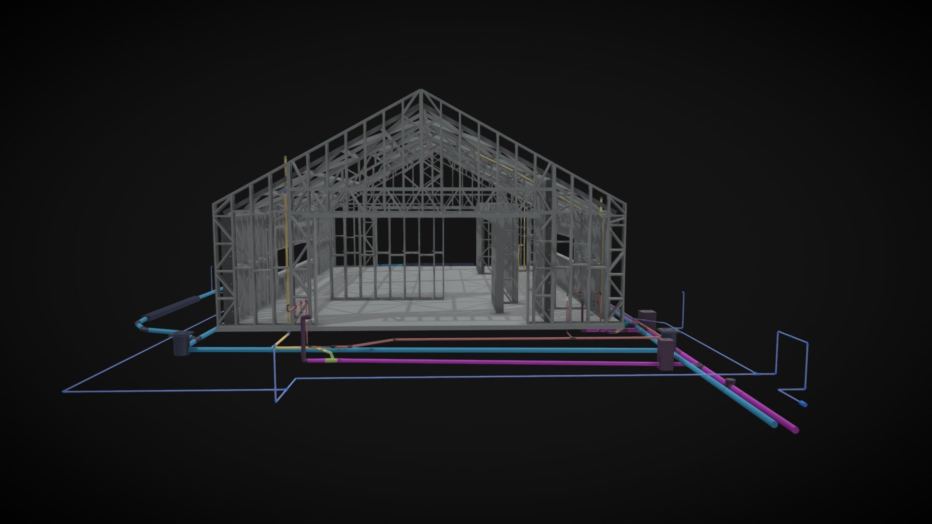 Studio Kera - Projeto Hidrossanitário - 3D model by GraditiEngenharia ...
