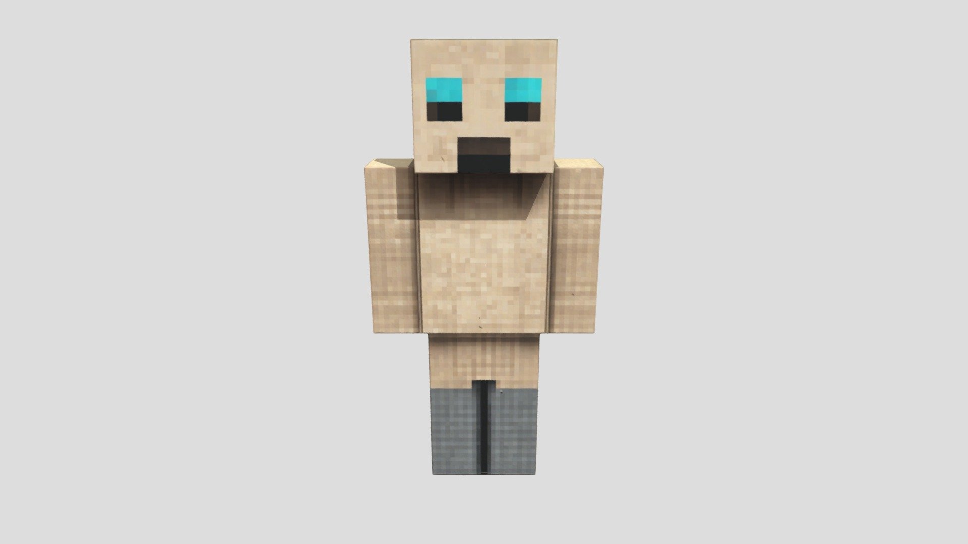 minecraft charater with nothing - 3D model by aloopatata112233 [486d59a ...