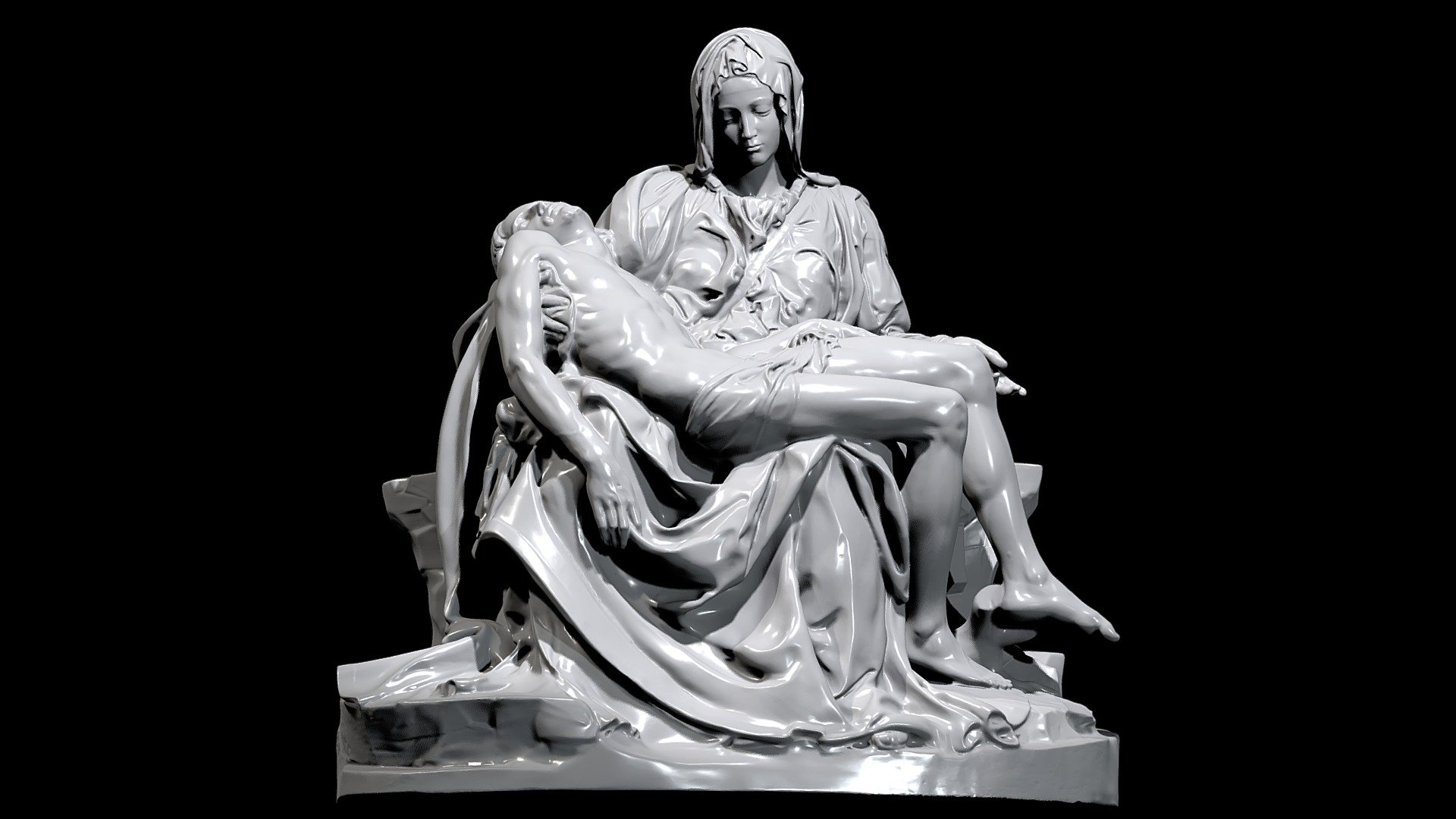 Michelangelo - pieta(1498-1500) - 3D model by qaz (@776g) [486e965 ...
