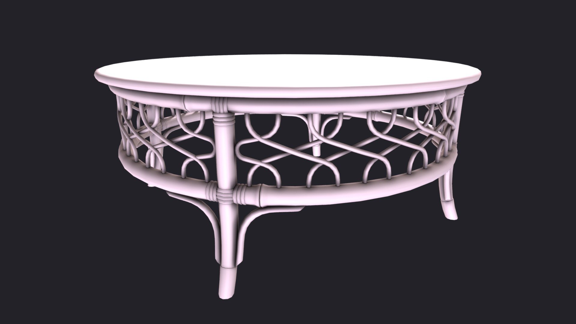 Rattan Table - 3D model by M. Sallee (@msallee) [4875978] - Sketchfab