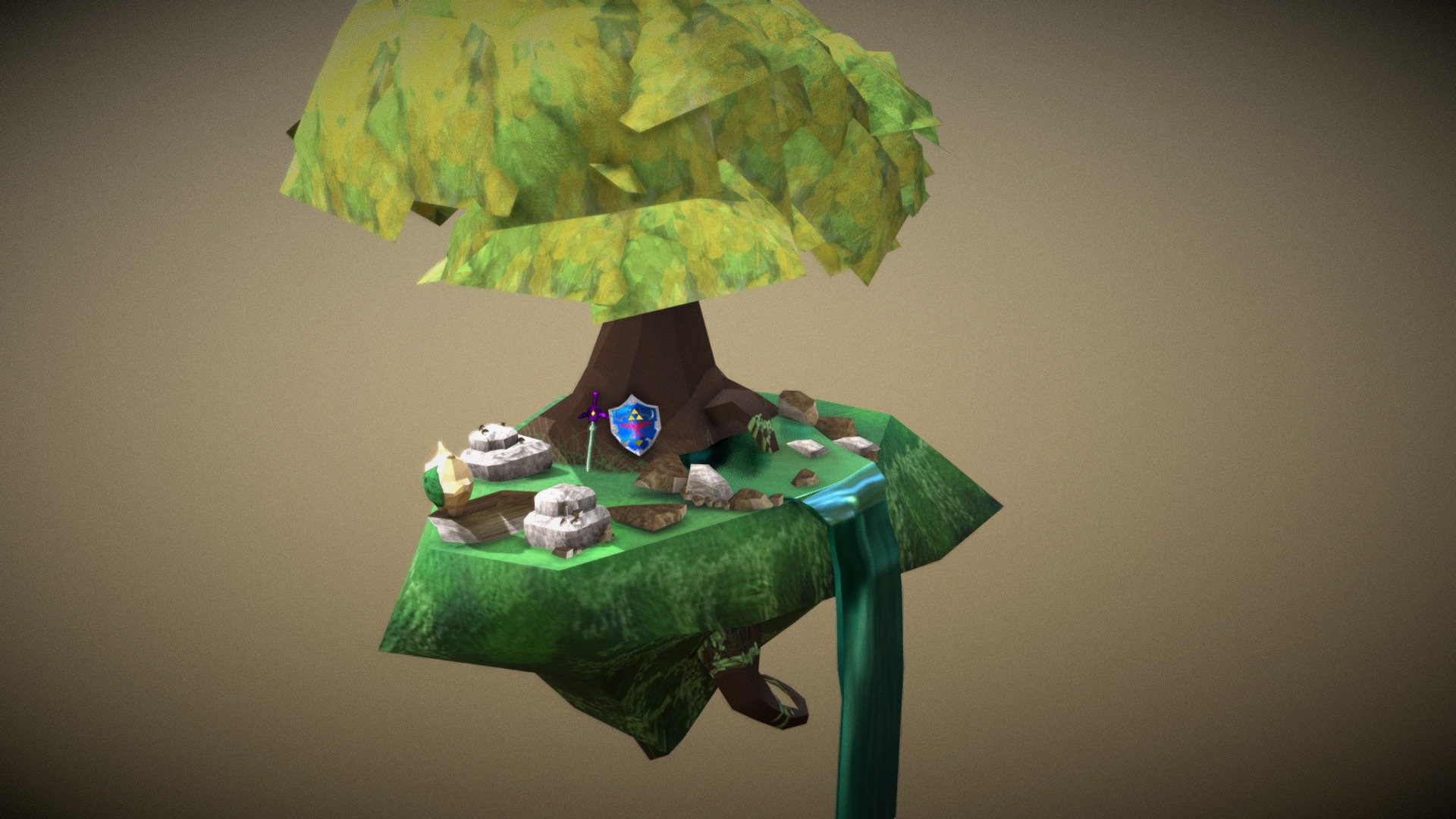 Zelda floating island - 3D model by Miguel_agc [4878c46] - Sketchfab