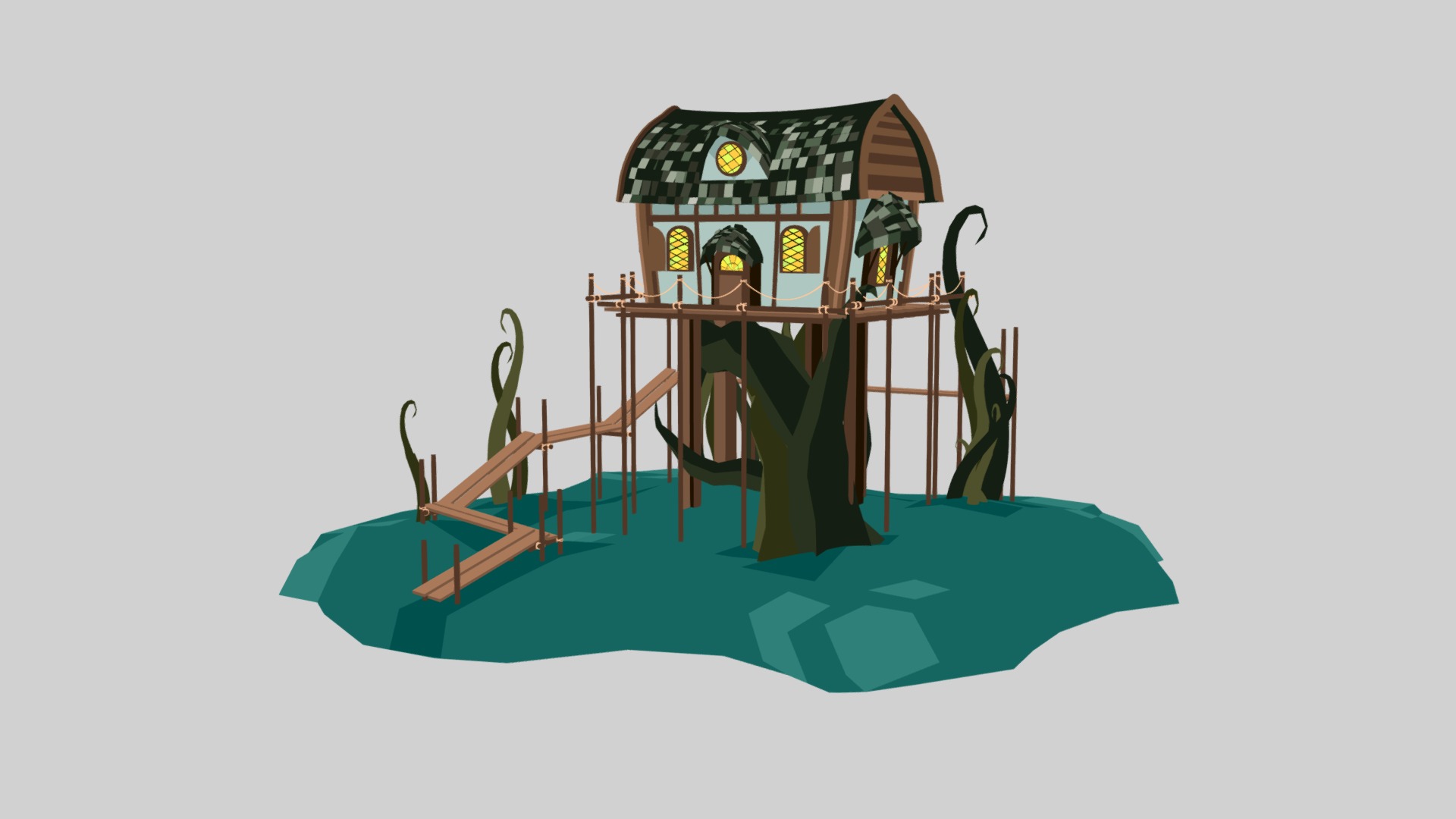 SWAMP HOUSE - 3D model by Chloe Bland (@chloebland) [4879baf] - Sketchfab