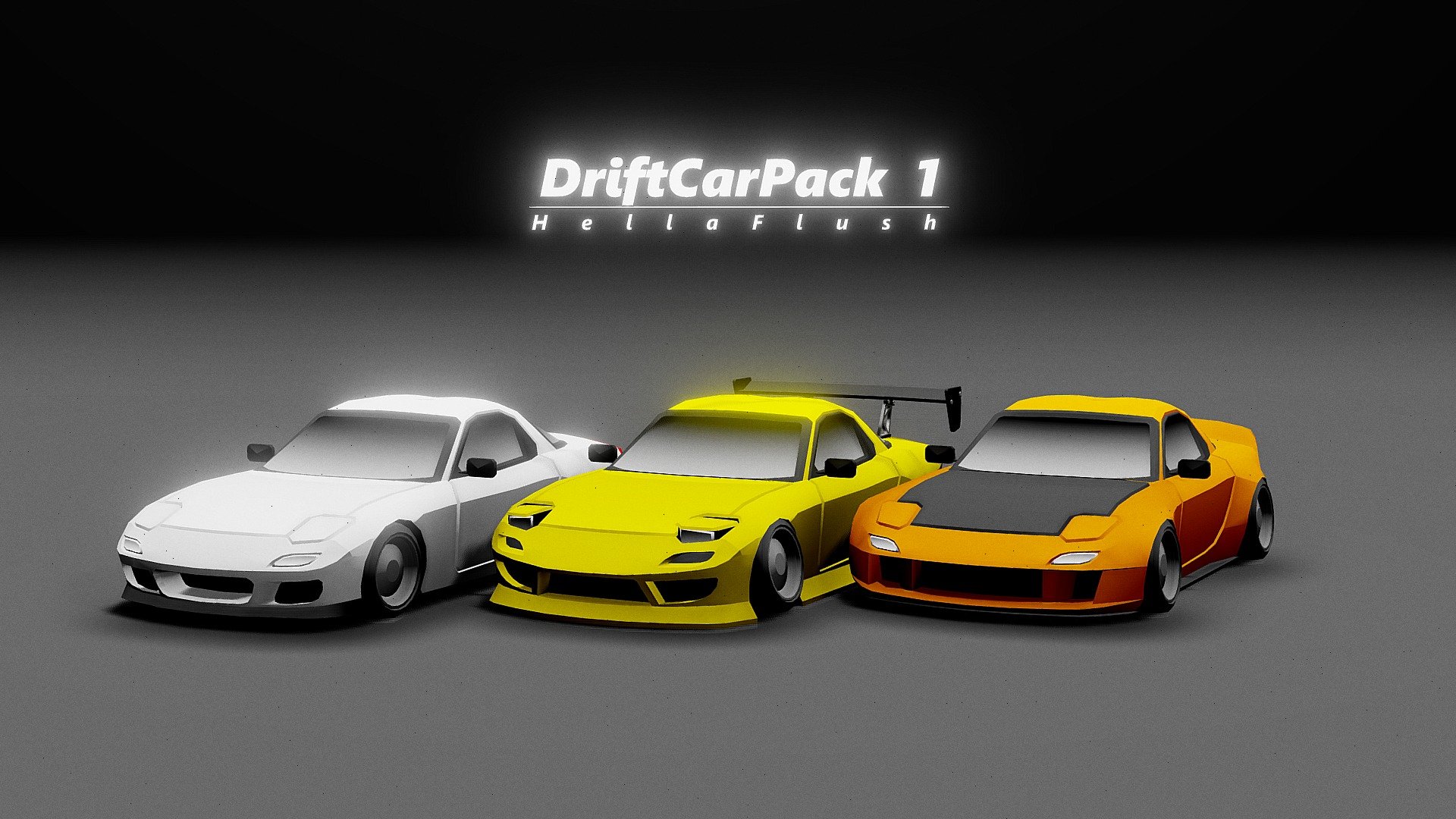 LOW POLY CAR - Mazda RX7 FD 1999 - 3D model by HellaFlush & Blender ...