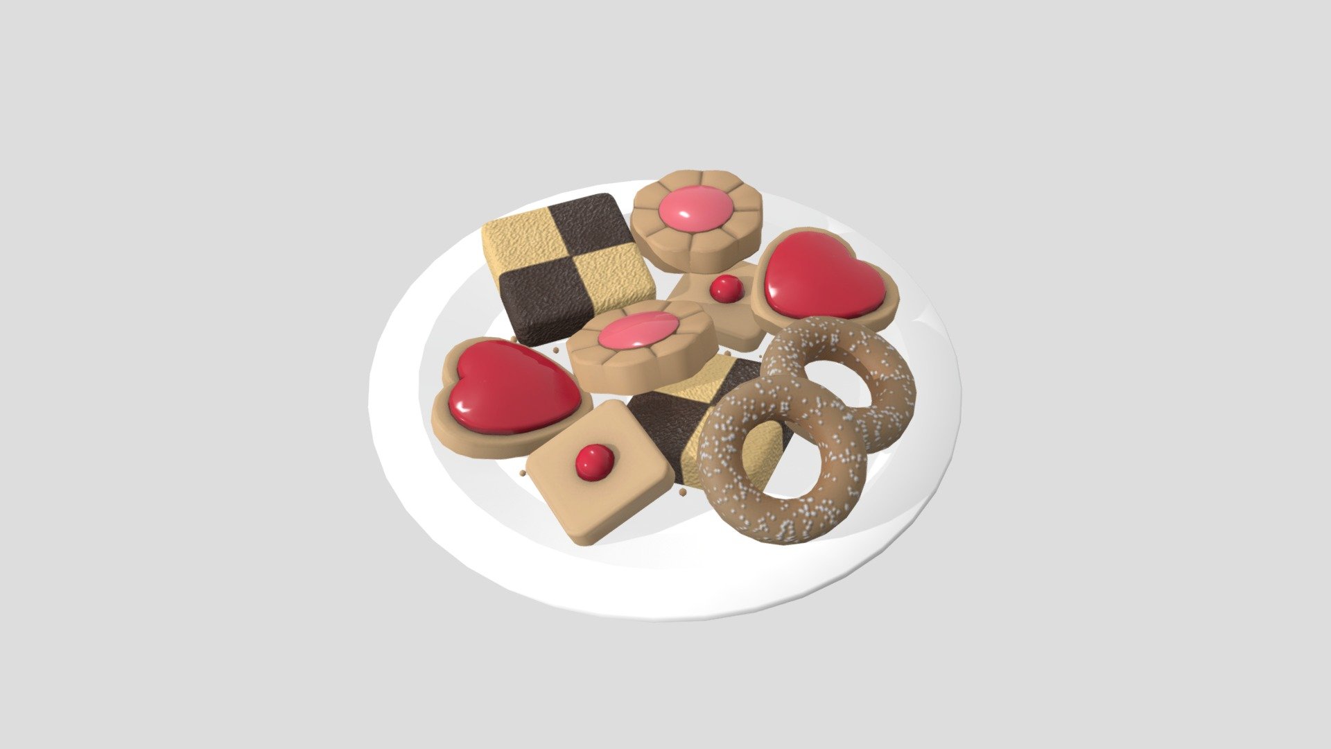 Cookies - 3D model by BrushDip [487b48f] - Sketchfab