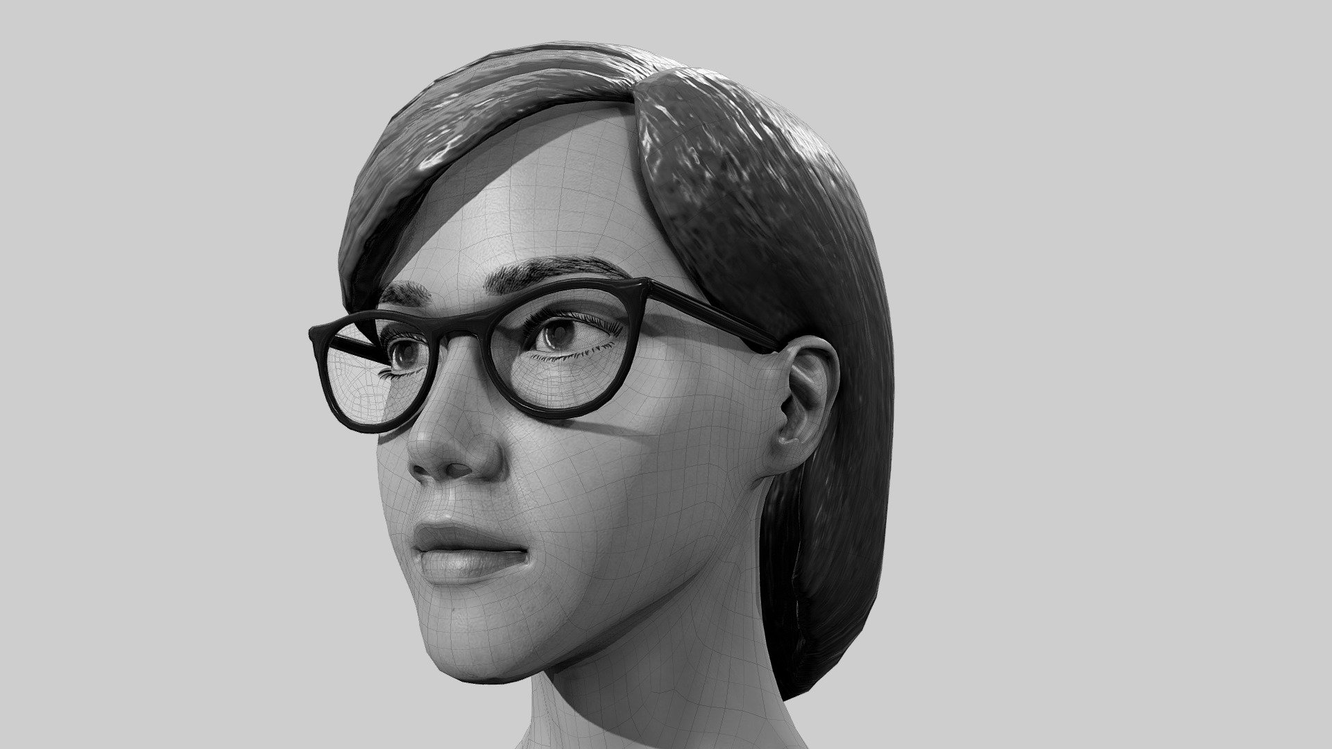 Female head study 2 - Buy Royalty Free 3D model by MikeBG [487bfeb ...