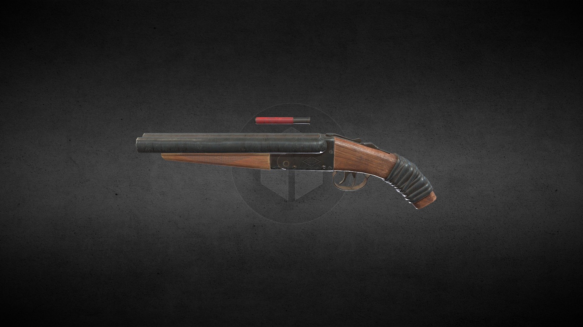 Short tri-barreled gun - 3D model by kd1298515 [487f07d] - Sketchfab