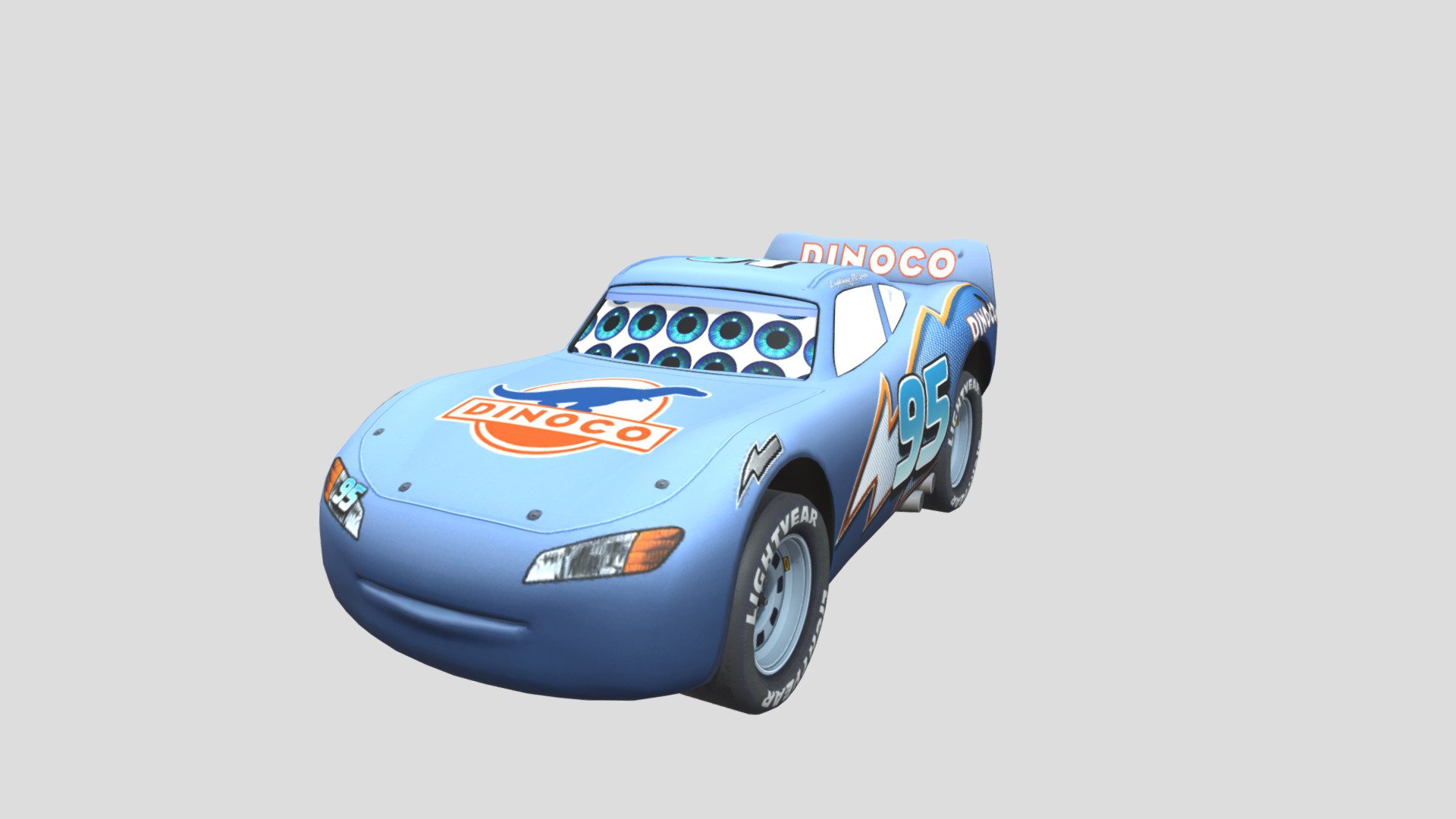 Dinoco Lightning McQueen (Wii) - Download Free 3D model by kanaleja87 ...