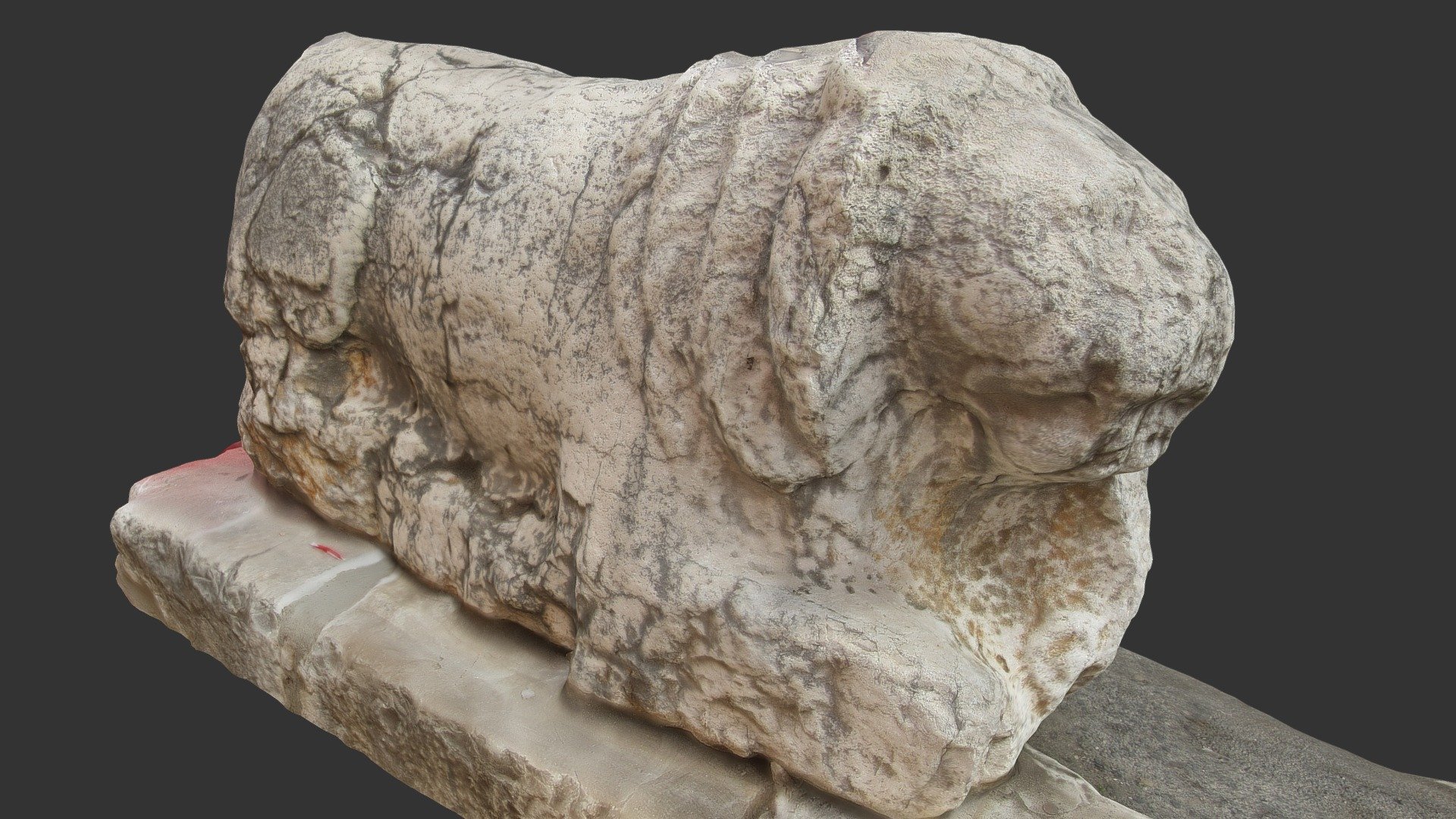 Roman funerary lion - Download Free 3D model by tdr125 [4881b3a ...