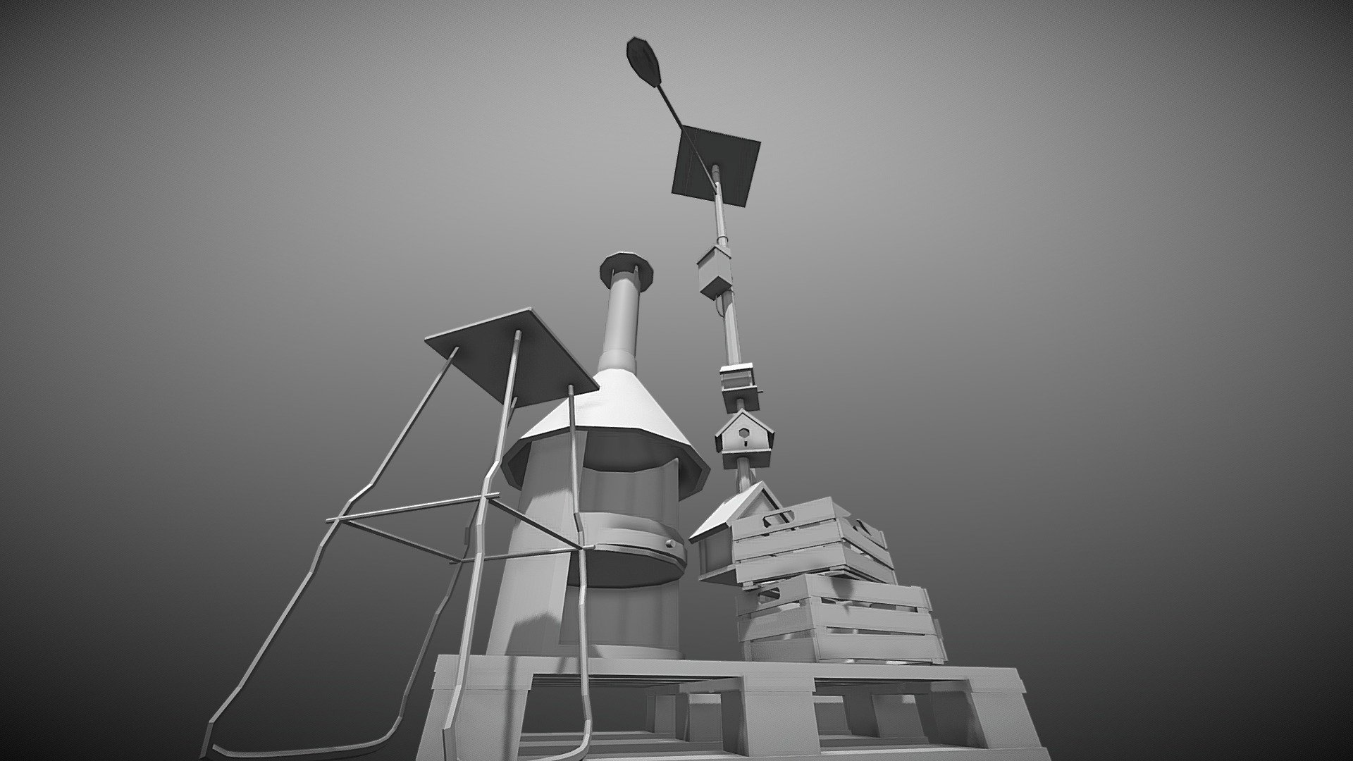 Eco House - Simple Props - 3D model by vladyslavvasiachkin [48859a7 ...