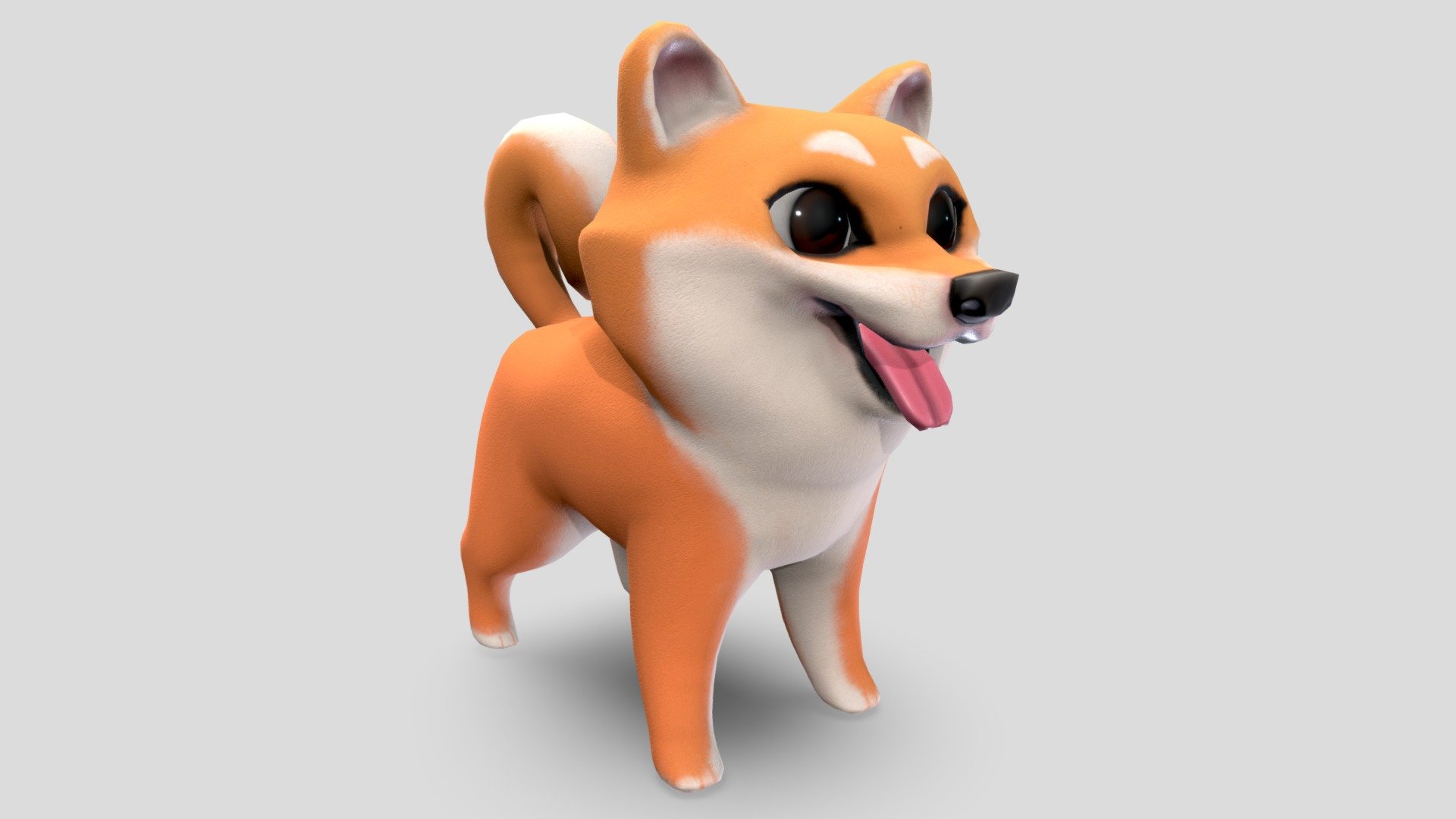 Cartoon Shiba Inu - Buy Royalty Free 3D model by Treq [4885fb9 ...