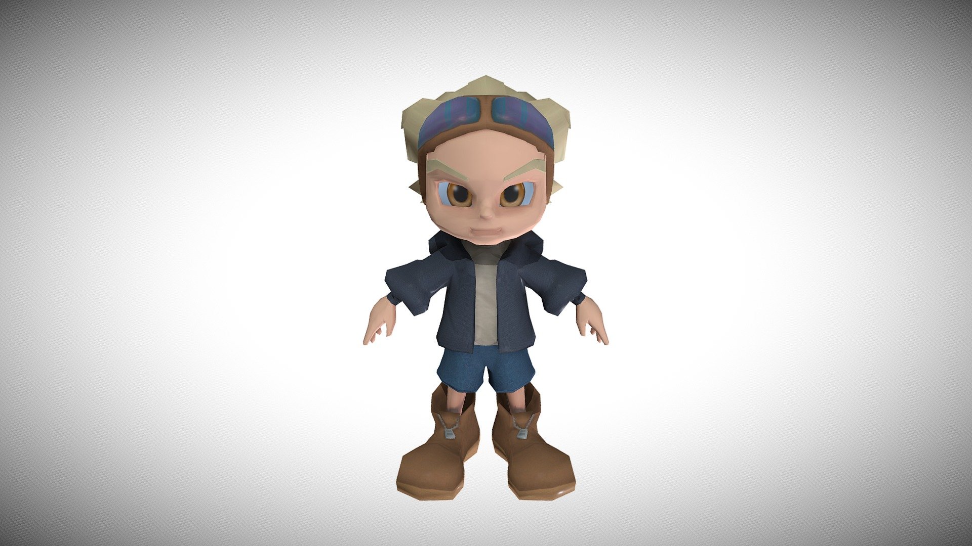 LowPoly_OC"Chip"_charactermodel - 3D model by Brendan H (@bythtrip ...