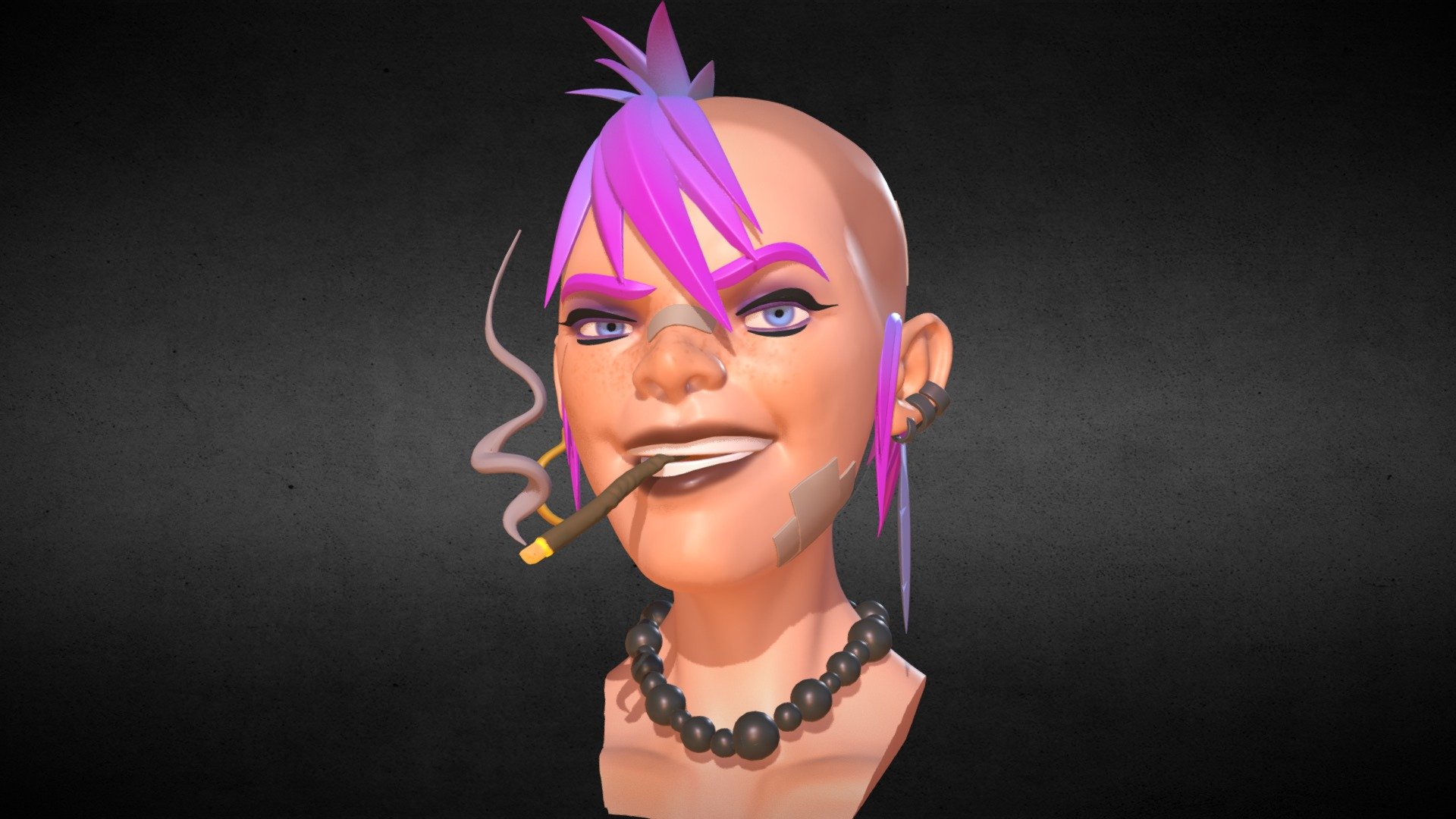 Sculpt January Day 13: Punk - 3D model by stoat256 [4887230] - Sketchfab