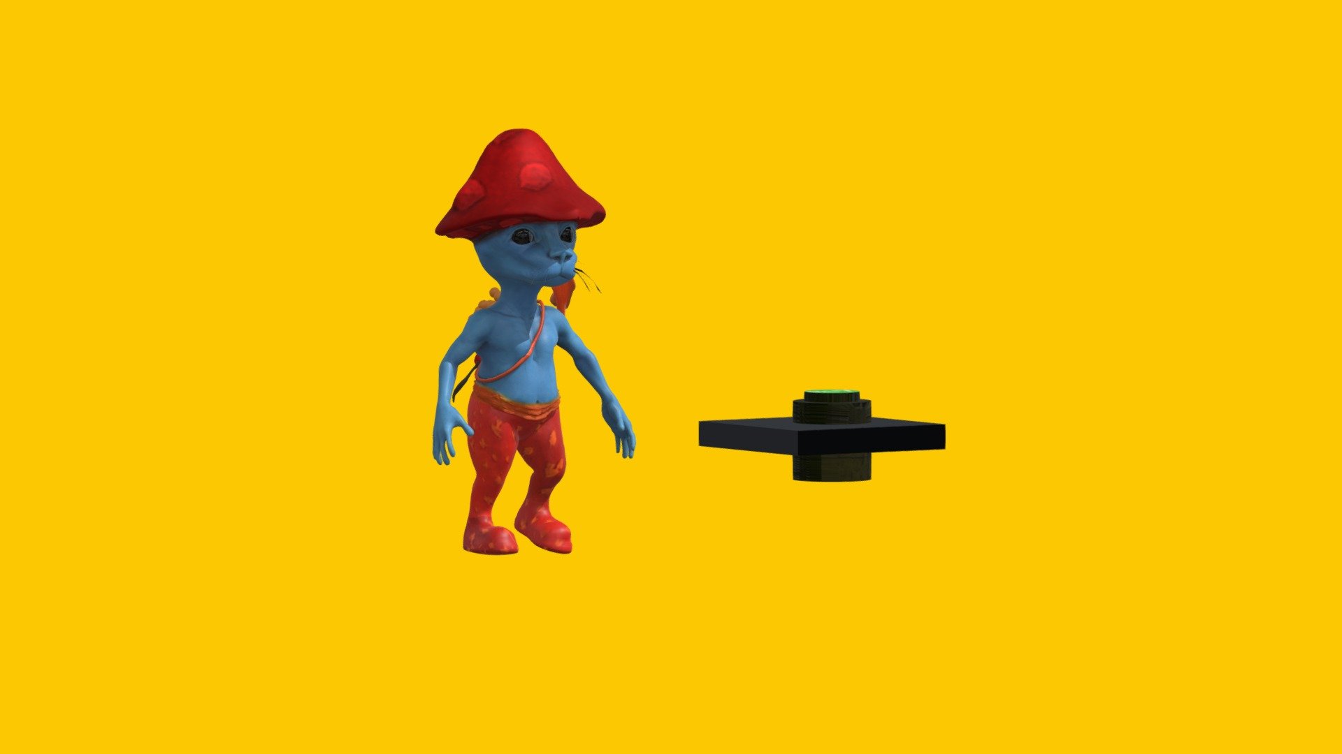 Smurf Cat Smashing a buy button - 3D model by M87Chad [4889bf4] - Sketchfab
